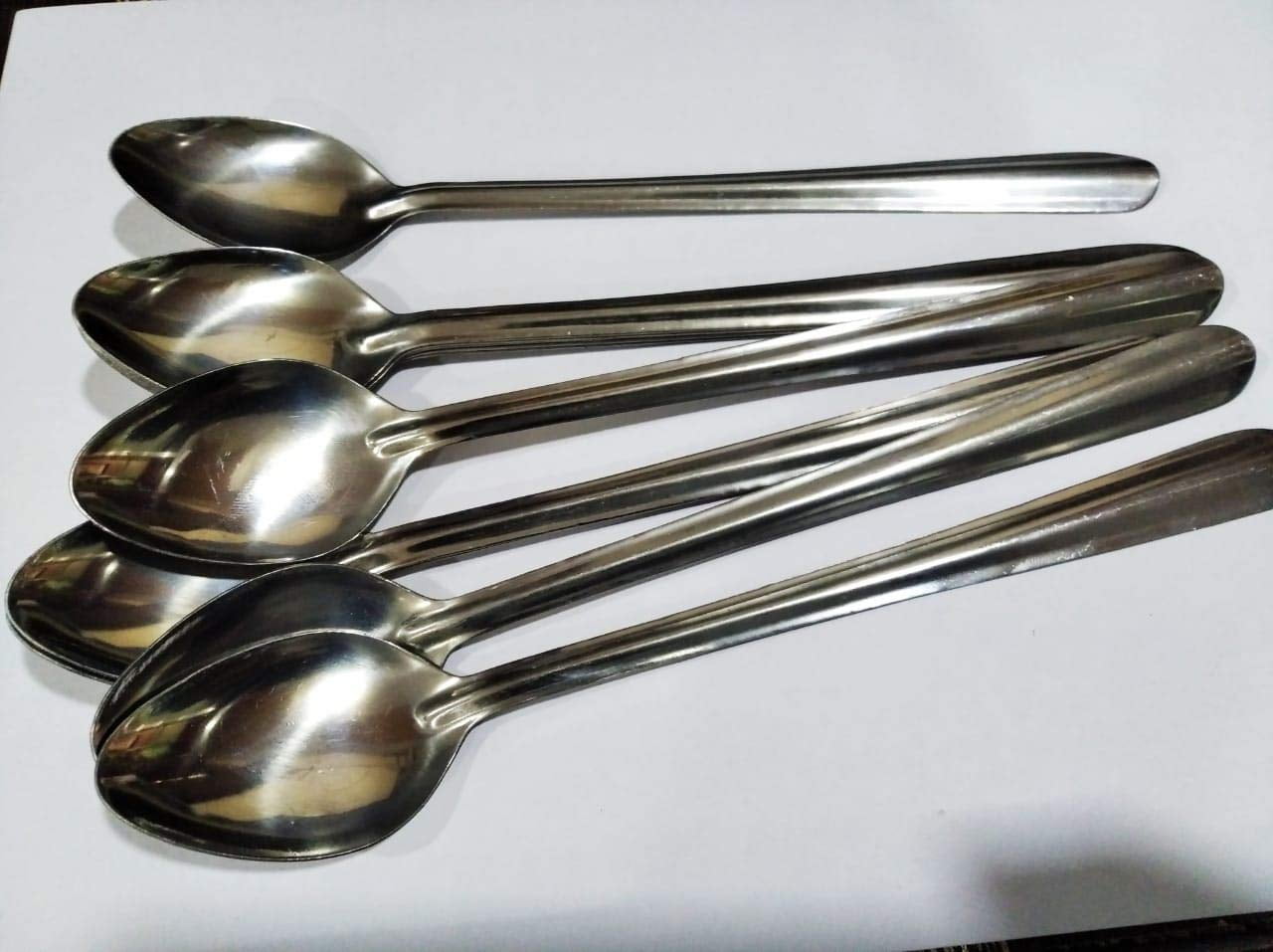 Pmw Soda Spoons Steel Long Spoons Pack of 12 General Quality 8 Inch ...