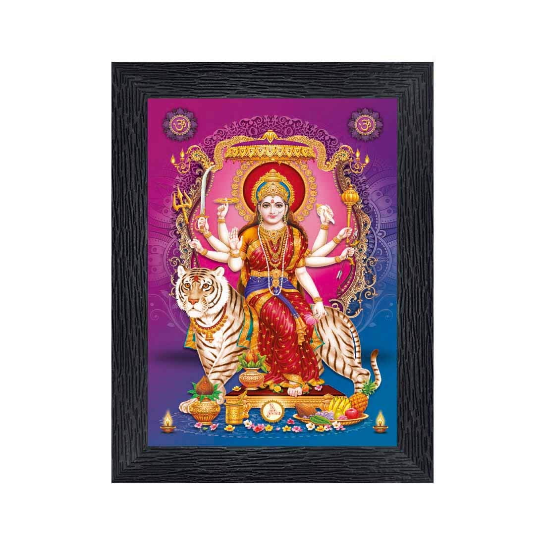PnF Durga Maa Religious Wood Photo Frames with Acrylic Sheet Glass for ...