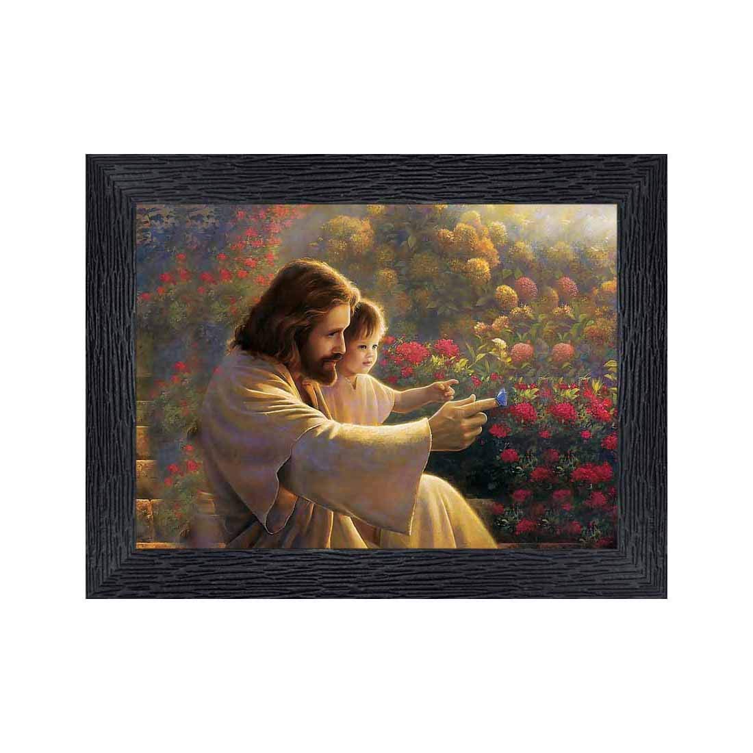 PnF Lord Jesus Religious Wood Photo Frames with Acrylic Sheet (Glass ...