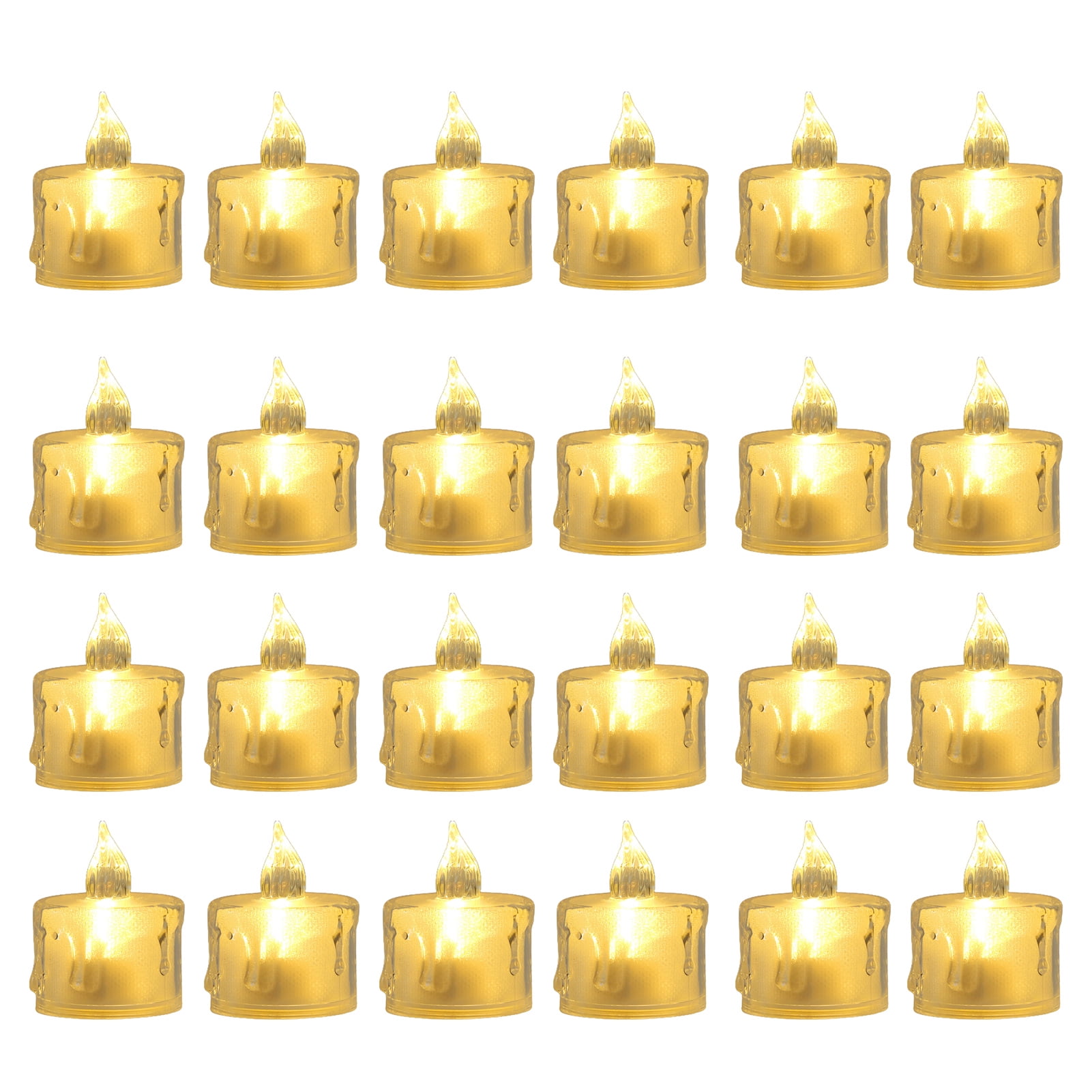 Pnellth 24Pcs LED Electronic Candle Safe Realistic Flameless Battery ...