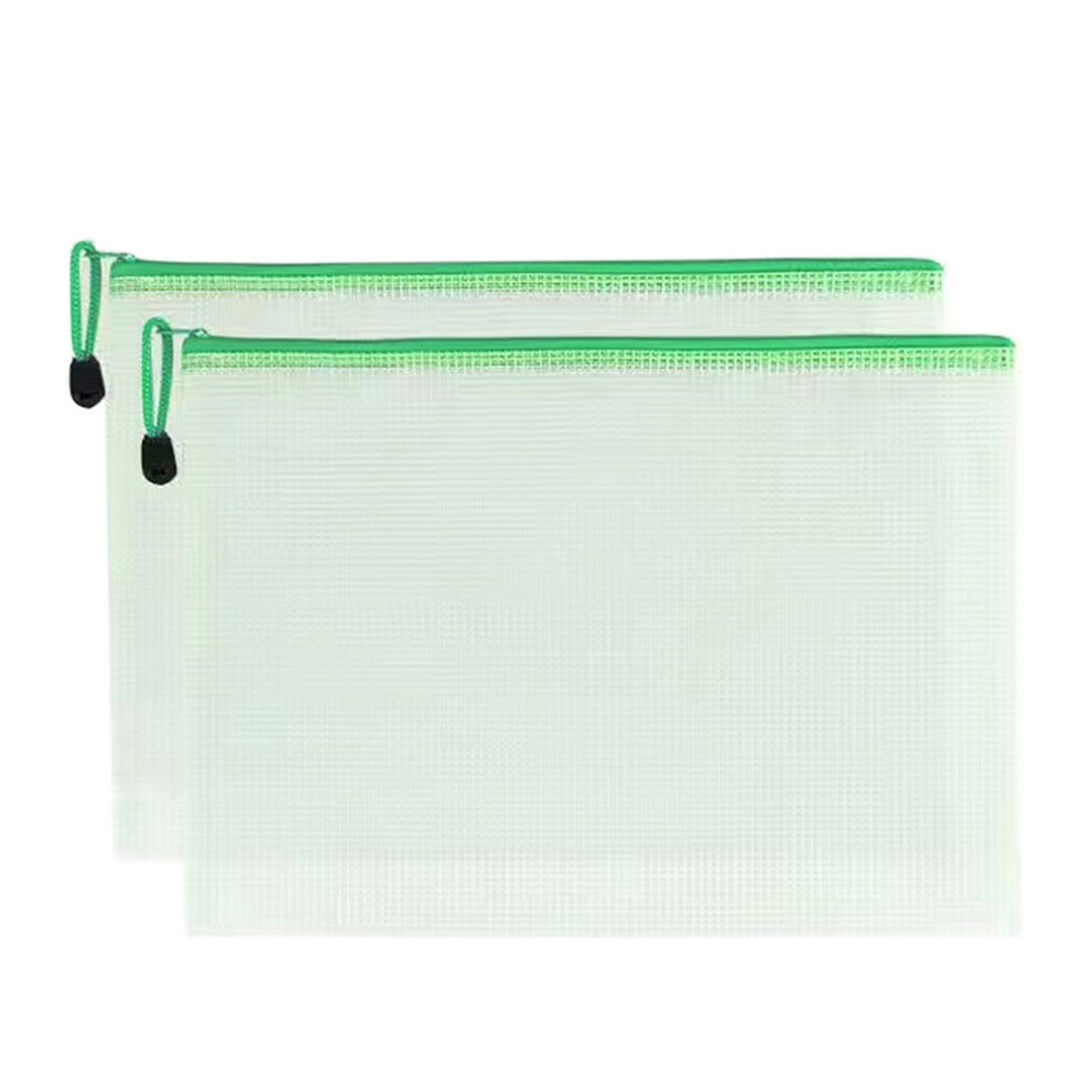 Pnellth 2Pcs Transparent Waterproof File Bags A4 A5 File Holder Mesh ...