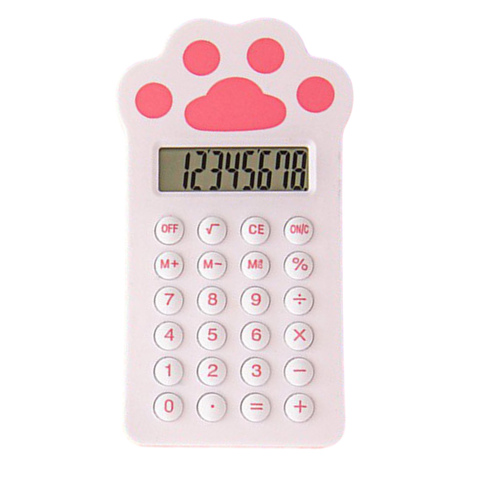 Pnellth Calculator Cartoon Carrot Strawberry Cat Paw Shape Calculator ...
