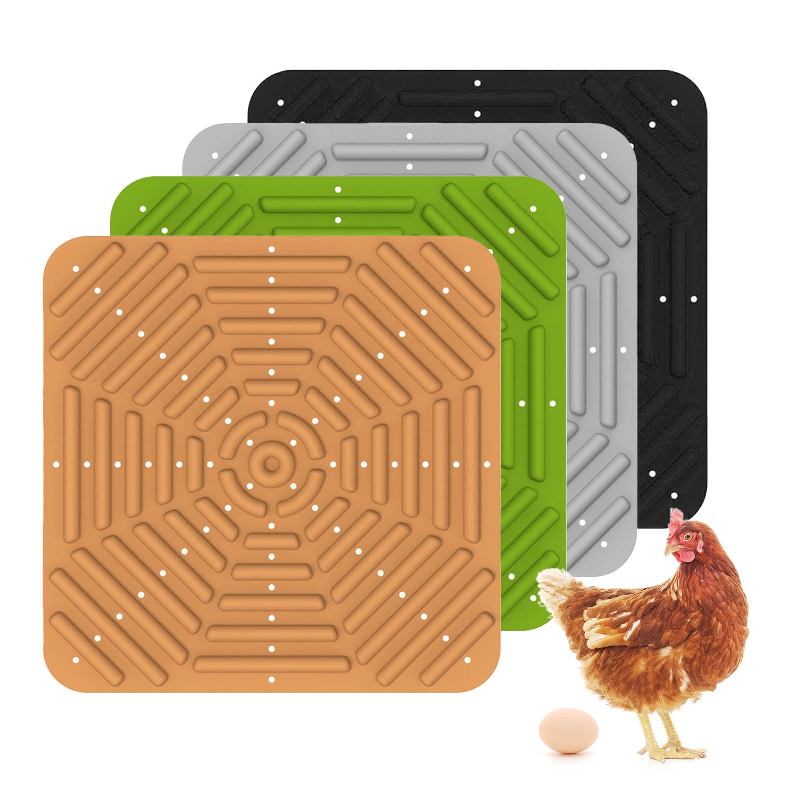 Pnellth Chicken Coop Mat Prevent Cracked Eggs Coop Bedding Cuttable Egg ...
