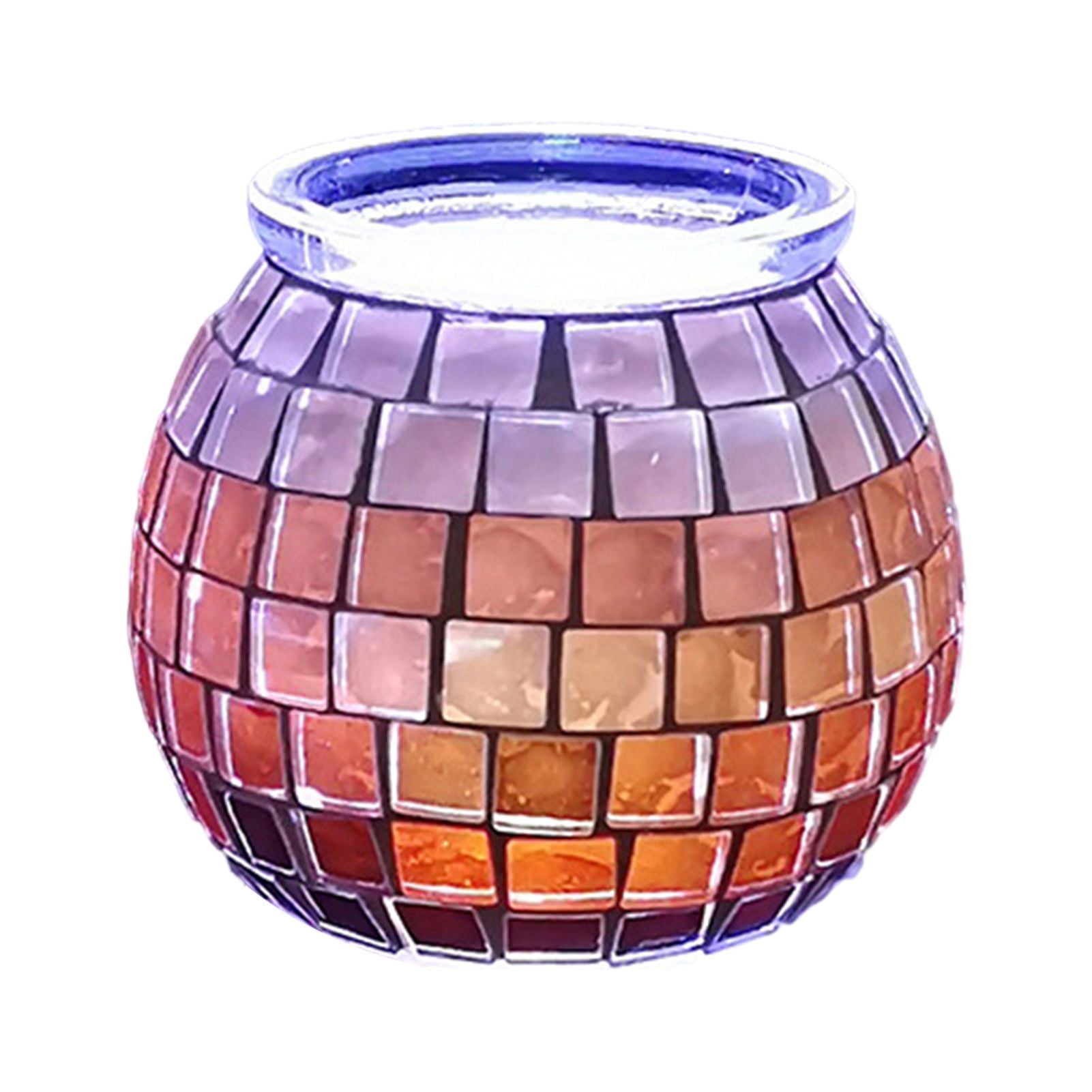 Pnellth DIY Mosaic Candle Holder Kit Fine Motor Skill Development Kids ...