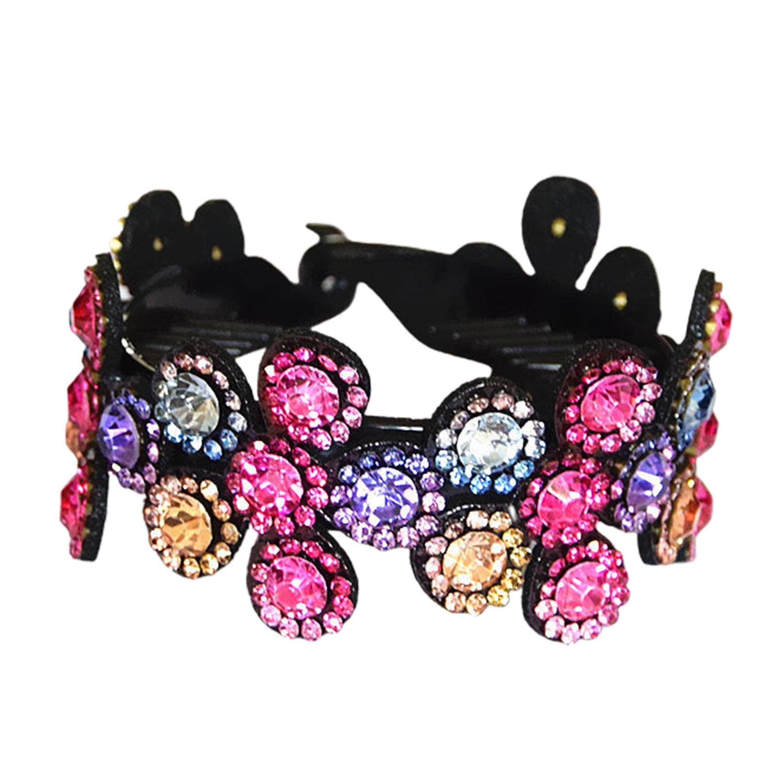 Pnellth Dense Tooth Simple Meatball Head Hairpin Flower Shape Hair Claw ...