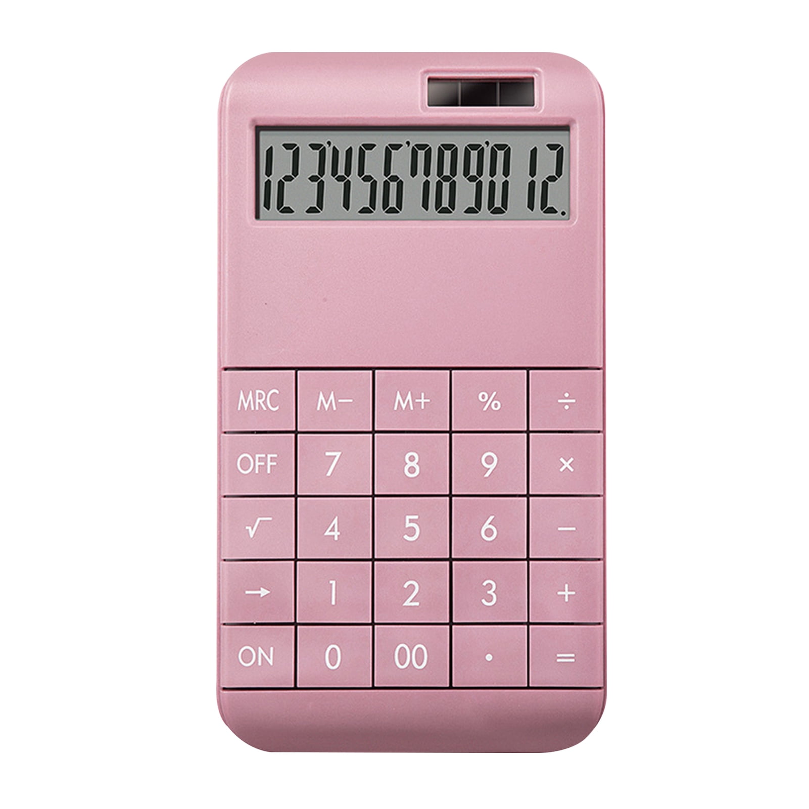 Pnellth Desktop Calculator Solar Powered Battery Operated 12 Digits ...