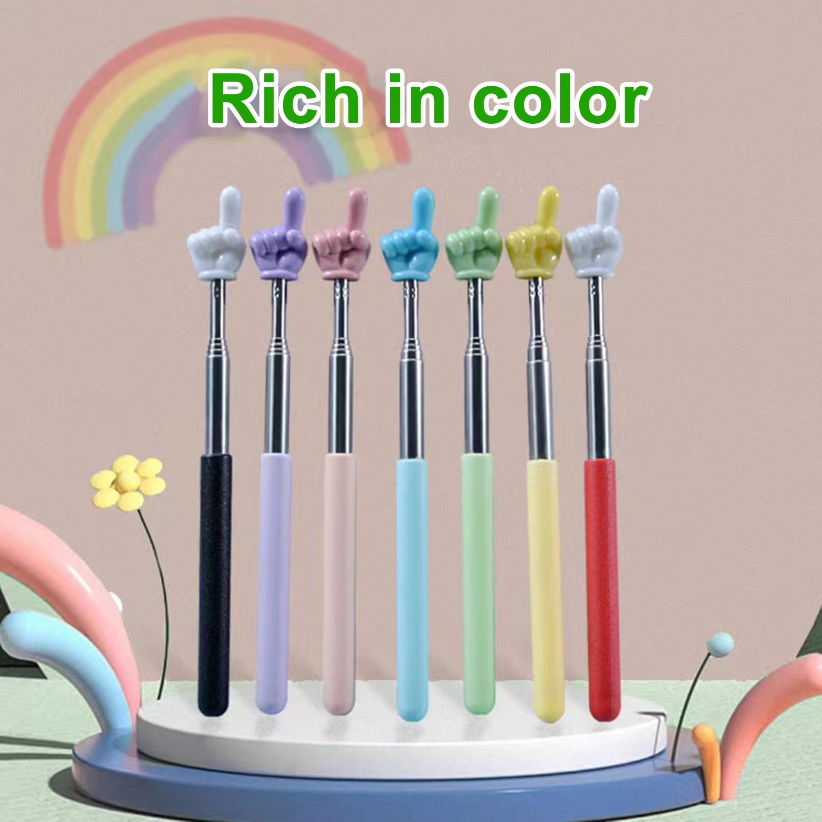 Pnellth Extendable Finger Stick Retractable Telescopic Classroom ...