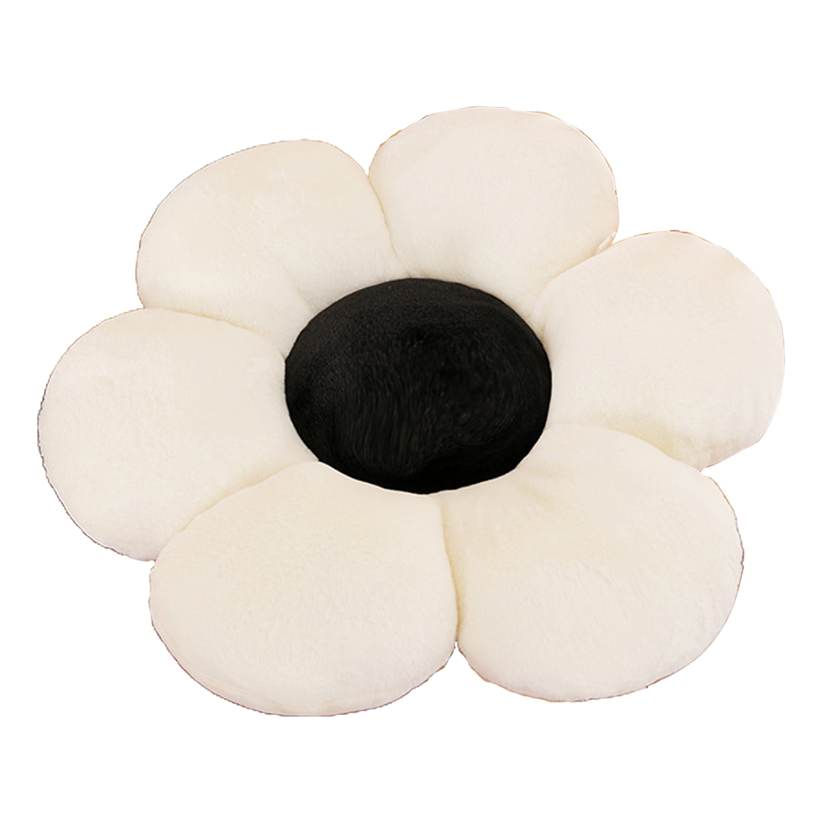 Pnellth Flower Seat Cushion Lovely Petals Shape Fluffy Stuffed Back ...