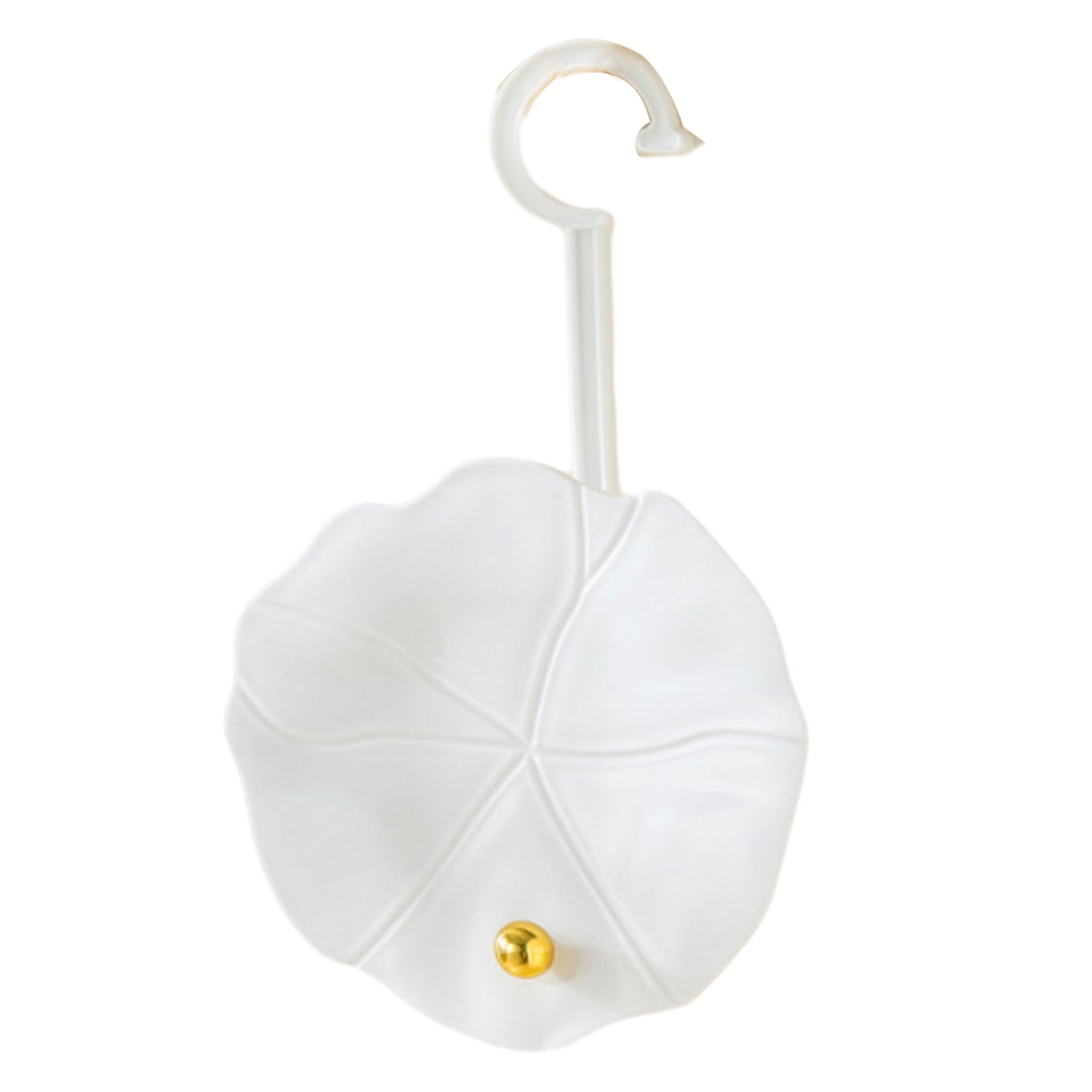 Pnellth Hat Rack Vertical Storage Hanger Lotus Leaf Design Wall Mounted ...