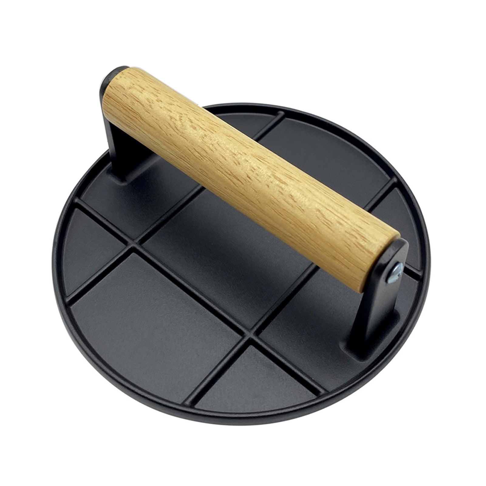 Pnellth Meat Press Heat-resistant Ergonomic Wooden Handle Food-grade ...