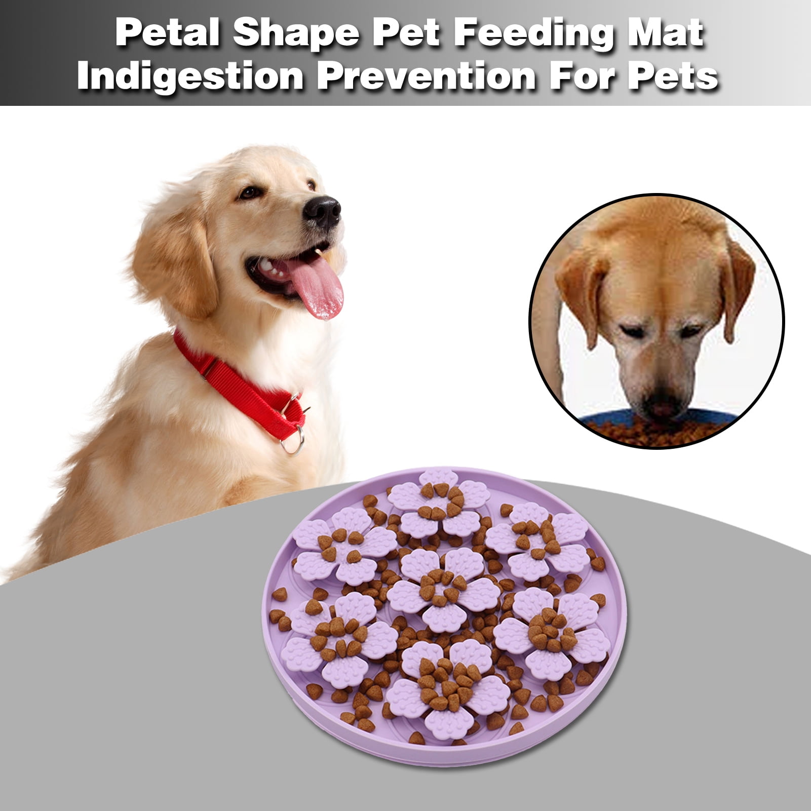 Pnellth Pet Licking Mat with Suction Cups Slow Eating Reduce Boredom ...