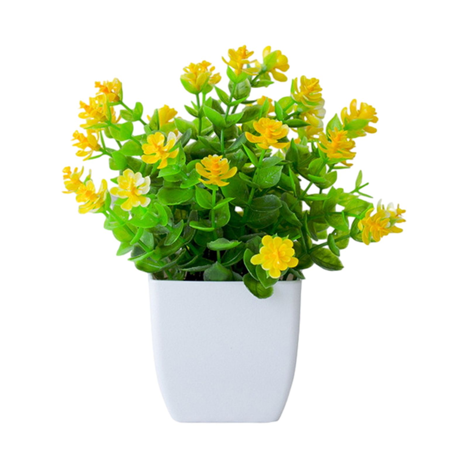 Pnellth Simulated Bonsai Realistic Fake Potted Plant Artificial ...