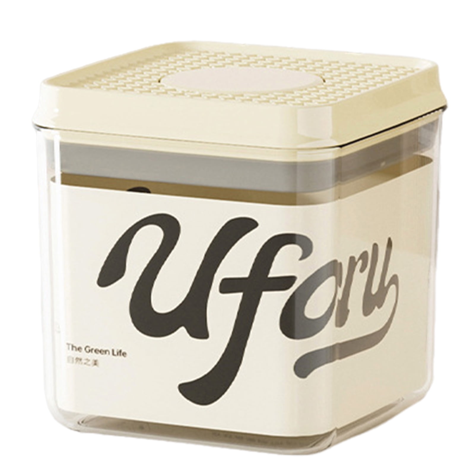 Pnellth Square Sealing Jar Food Grade Moisture-Proof Transparent Design ...