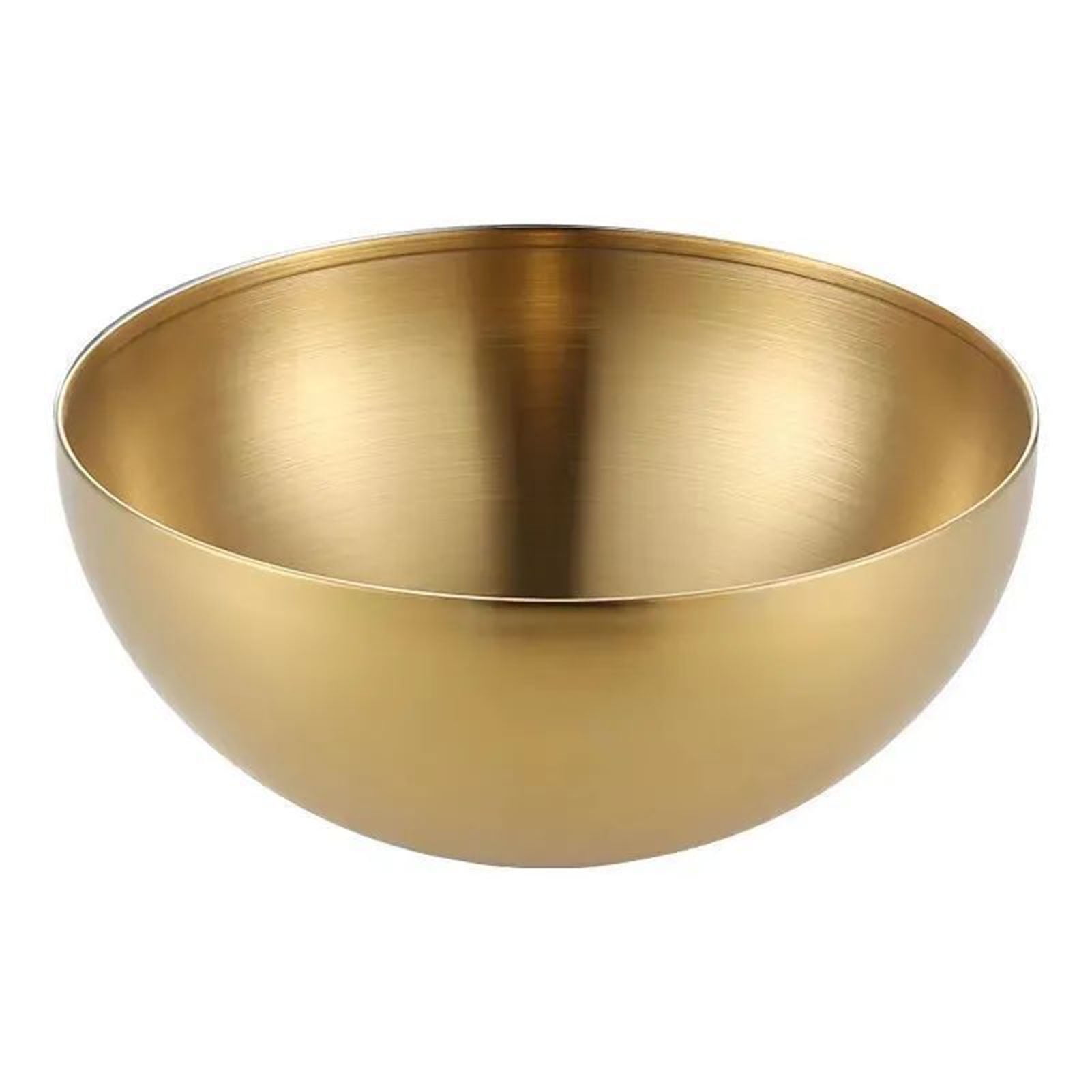 Pnellth Stainless Steel Korean Salad Bowl Safe Modern Rounded Edge ...
