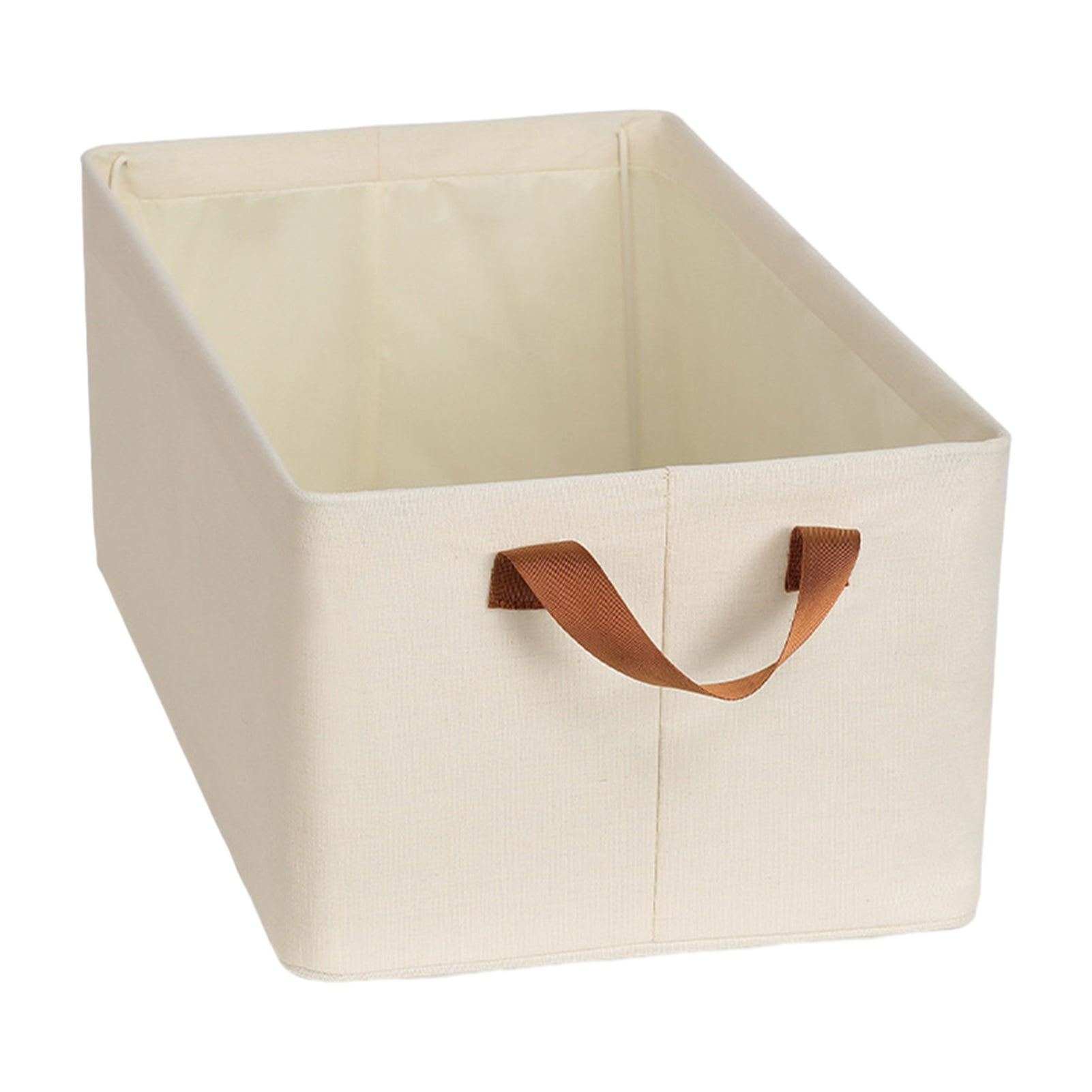 Pnellth Storage Box Foldable Bamboo Cotton Storage Box with Reinforced ...
