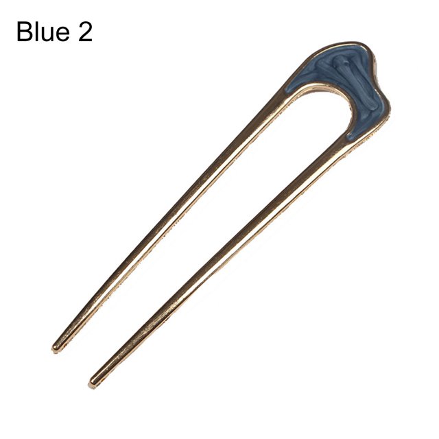 Pnellth U-shaped Minimalist Hairpin Iron Bun Maker Fashion Hair Stick ...