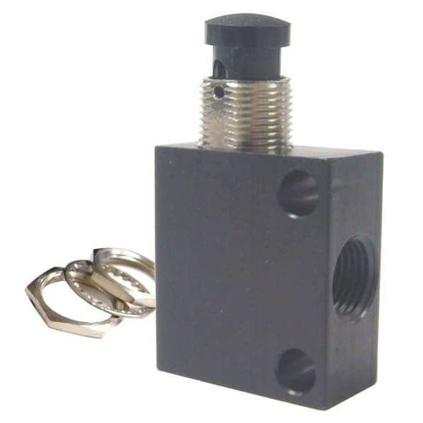 Pneumadyne Manual Air Control Valve,Button,Aluminum C040105 - Walmart.com