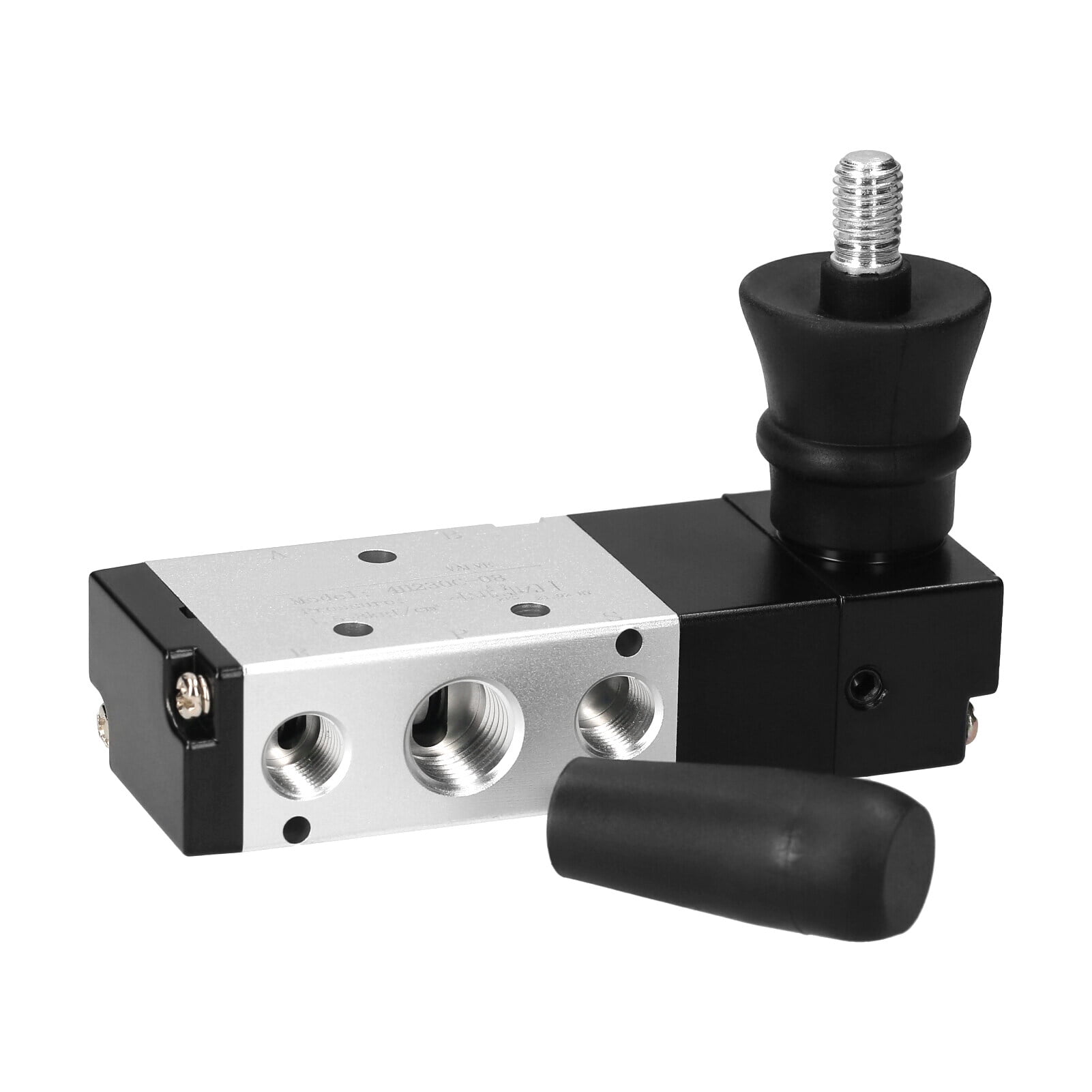 Pneumatic 1/4'' PT 5 Way 3 Position Air Hand Lever Operated Valve ...