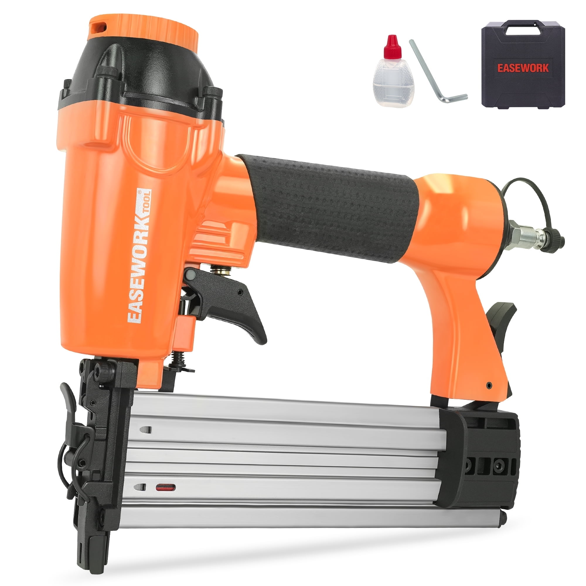 Pneumatic 18GA 2 in 1 Nail Gun and Crown Stapler With Carrying Case（EW ...