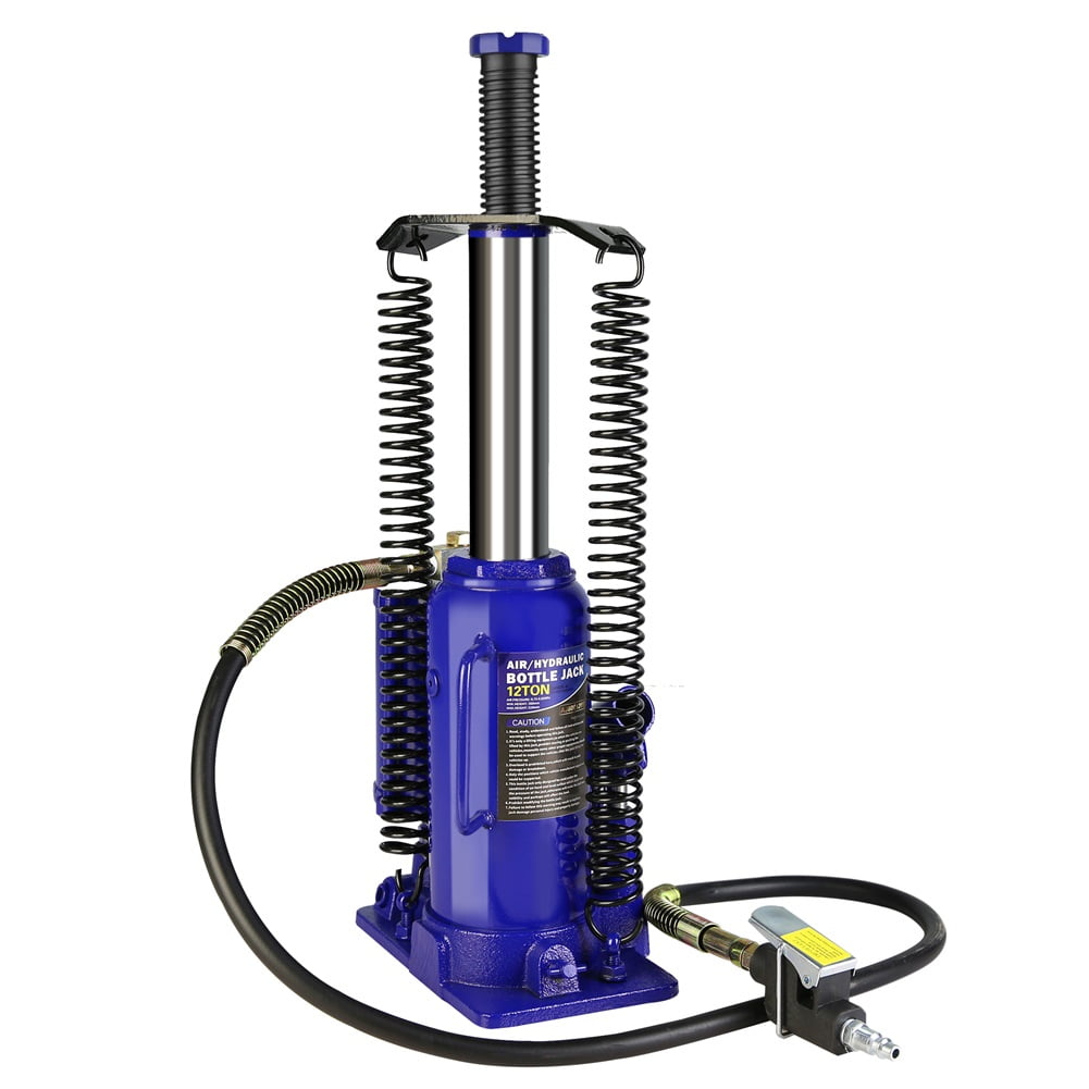Pneumatic Air Bottle Jack, 12 Ton Air Hydraulic Jack with Manual Hand ...