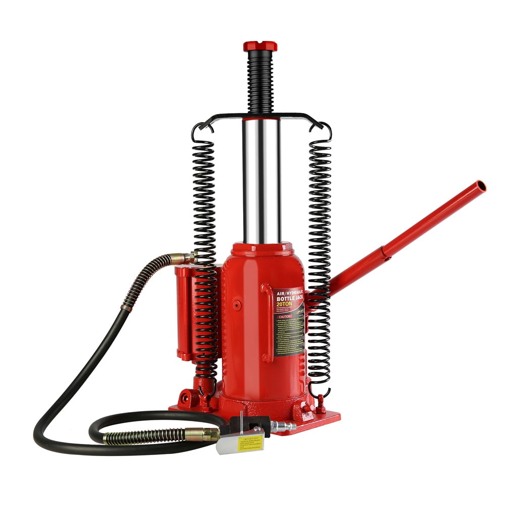 Pneumatic Air Bottle Jack, 20 Ton Air Hydraulic Jack with Manual Hand ...