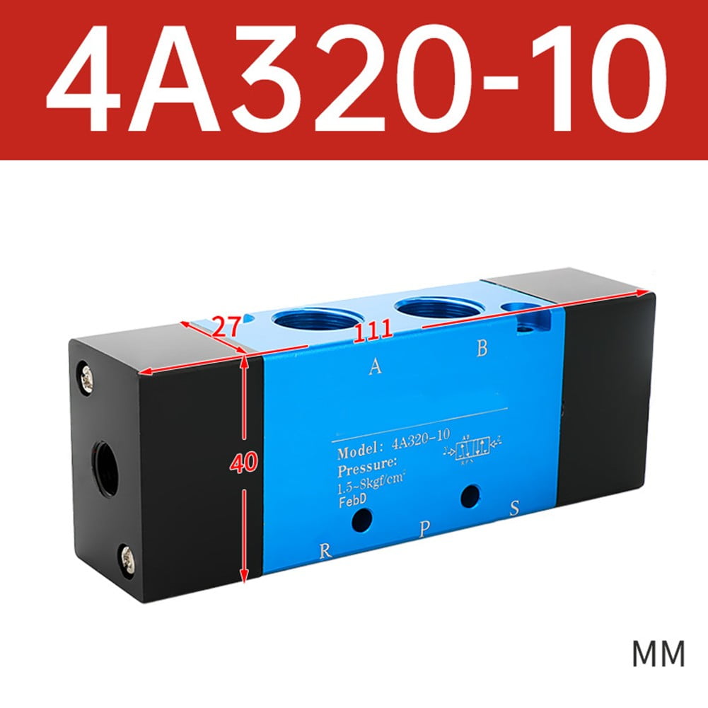 Pneumatic Air Hand Lever Operated Valve Manual Control 2/3 Position ...