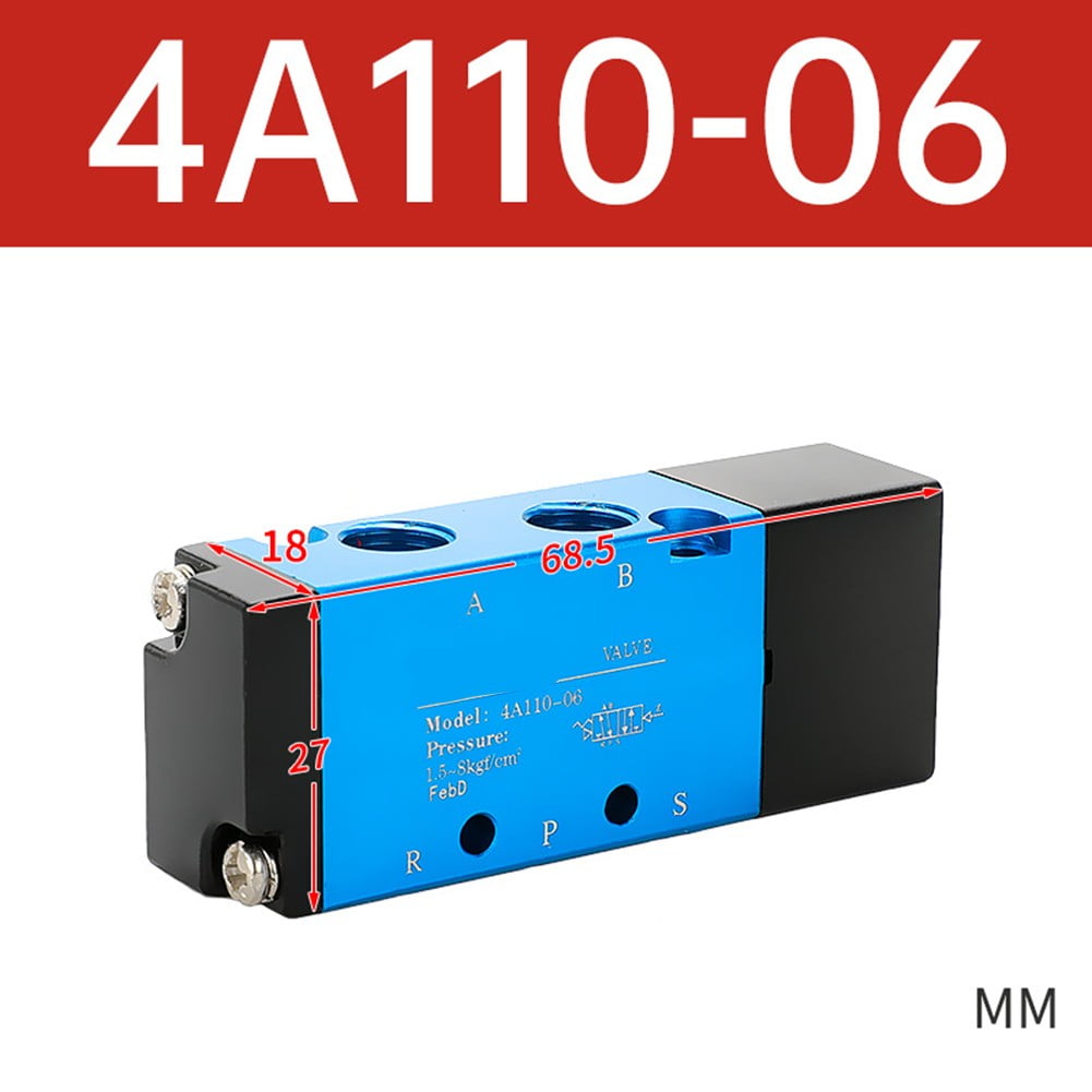 Pneumatic Air Hand Lever Operated Valve Manual Control 2/3 Position ...