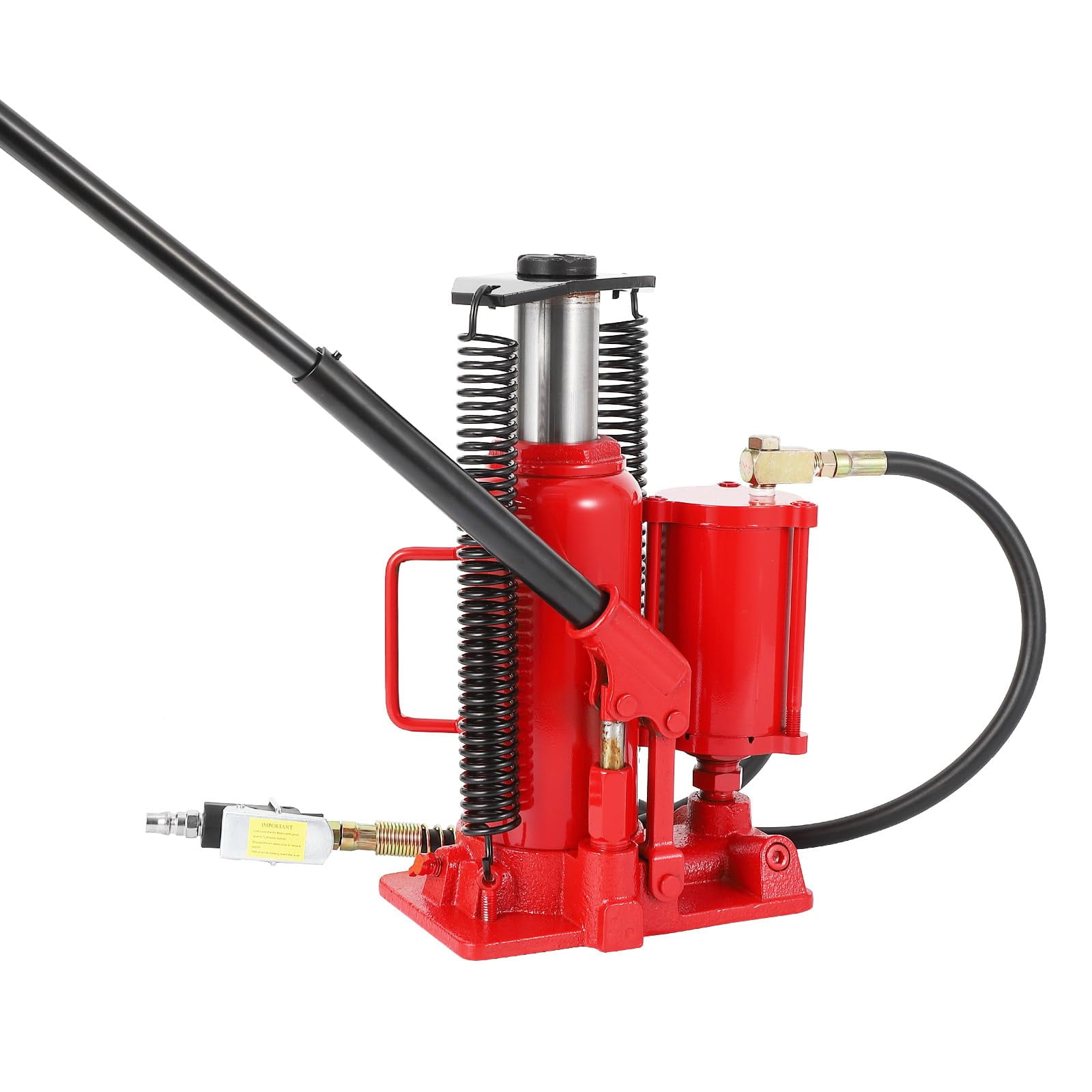 Pneumatic Air Hydraulic Bottle Jack, Heavy Duty Auto Truck Travel Trailer Repair Lift with ...