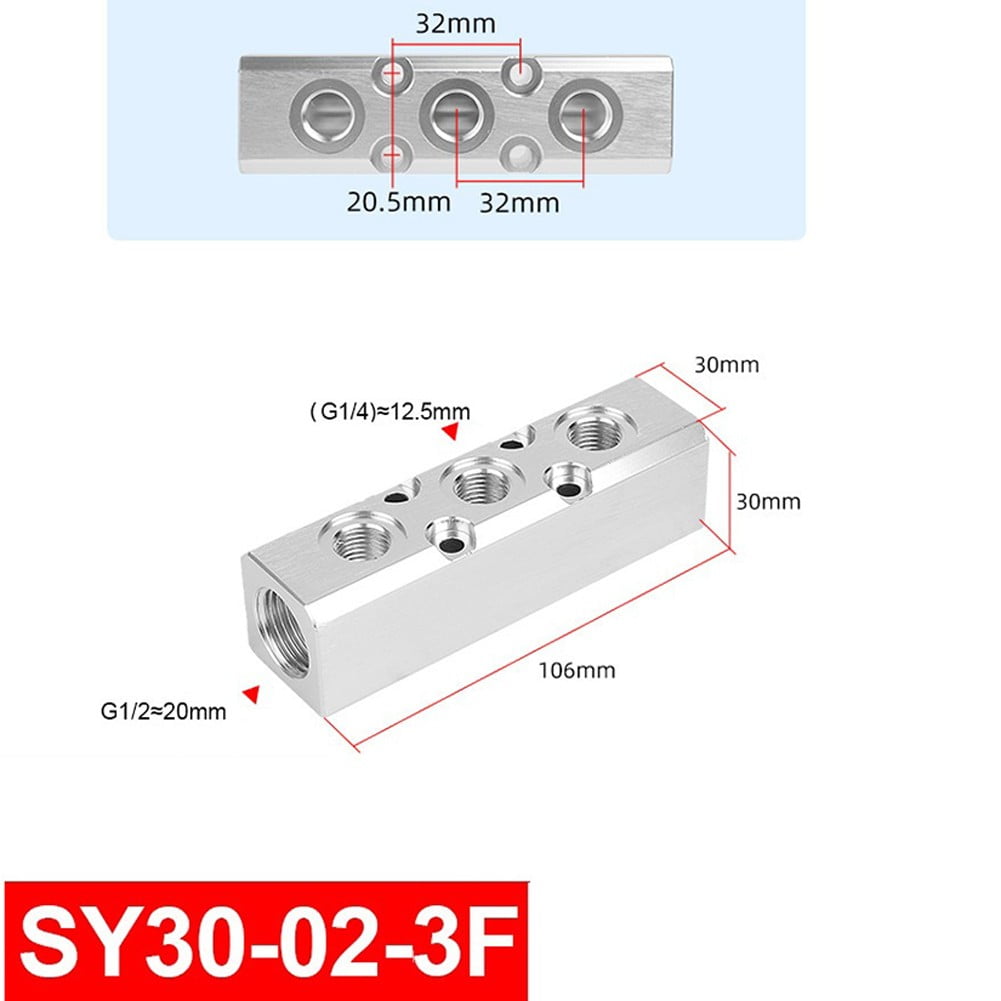 Pneumatic Air Multiple Line Exhaust Manifold Distributor 1/2 pt Thread ...