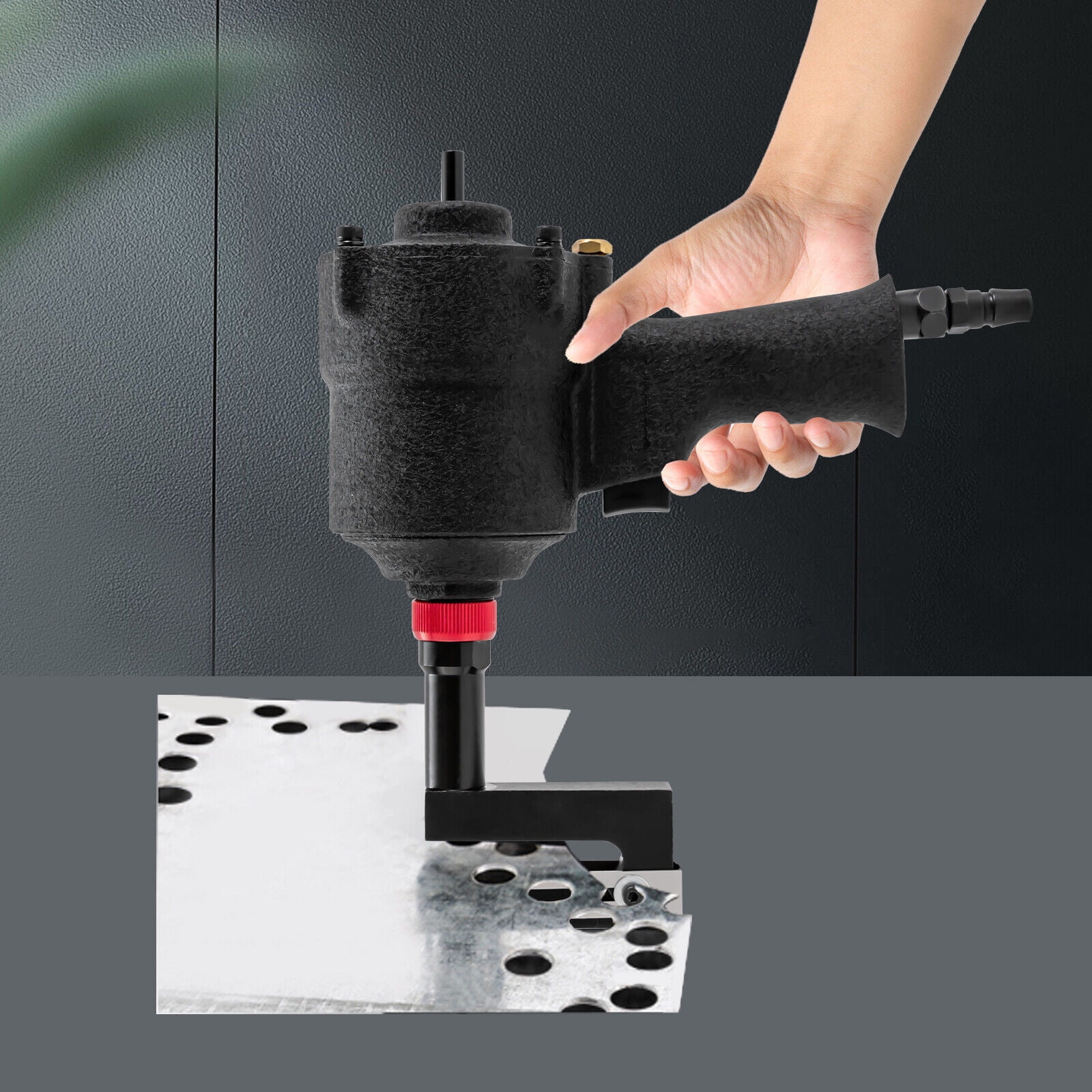 Pneumatic Air Panel Straight Sheet Metal Hole Punch Tool 8mm Hole ...