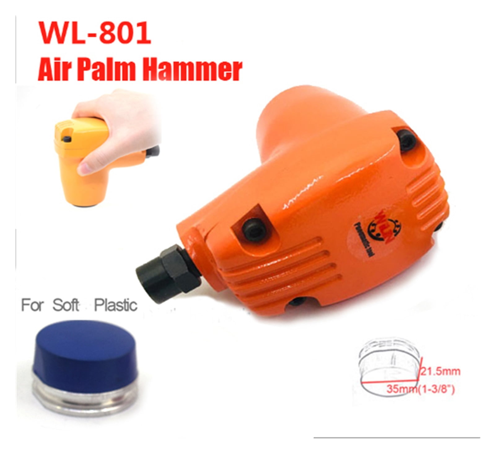 Pneumatic Air Tools Palm Of Hand Knock Beat Strike Hammer Scaler UP-801 ...