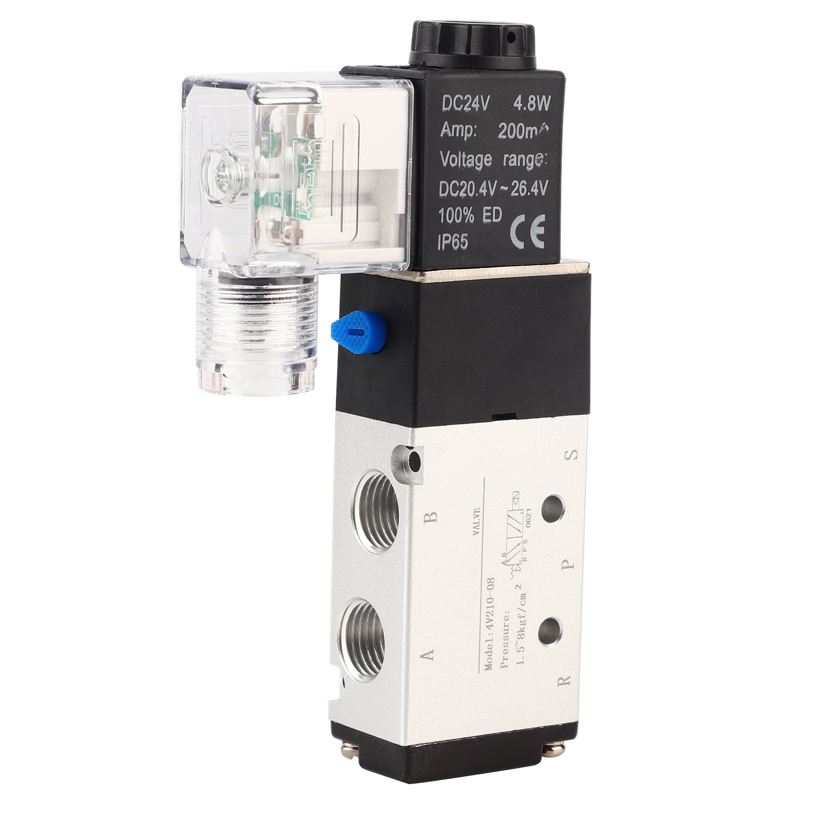 Pneumatic Air Valve,4V210-08 Solenoid Air Valve 2 Position 5 Port ...