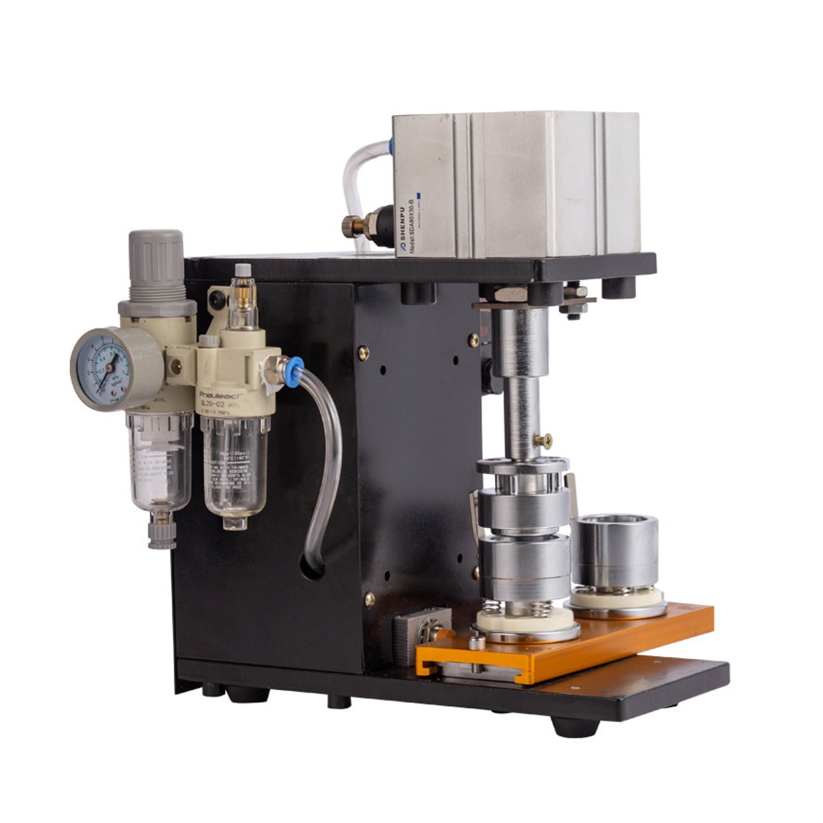 Pneumatic Badge Making Machine Auto Induction Stamping Badge Processing ...