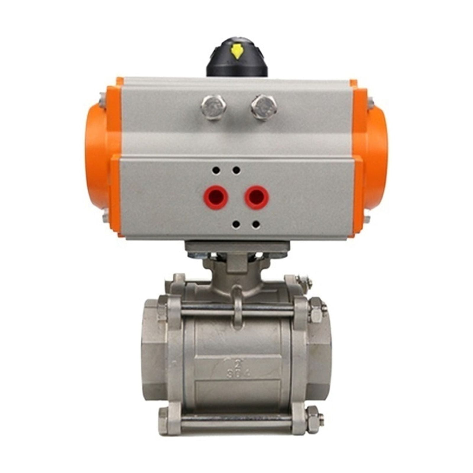 Pneumatic Ball Valve 1/4" 3/8" 1/2" 3/4" 1" Three piece High Platform ...