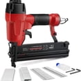 Pneumatic Brad Nailer, 18 GA, 2 in 1 Nail Gun and Crown Stapler, with ...