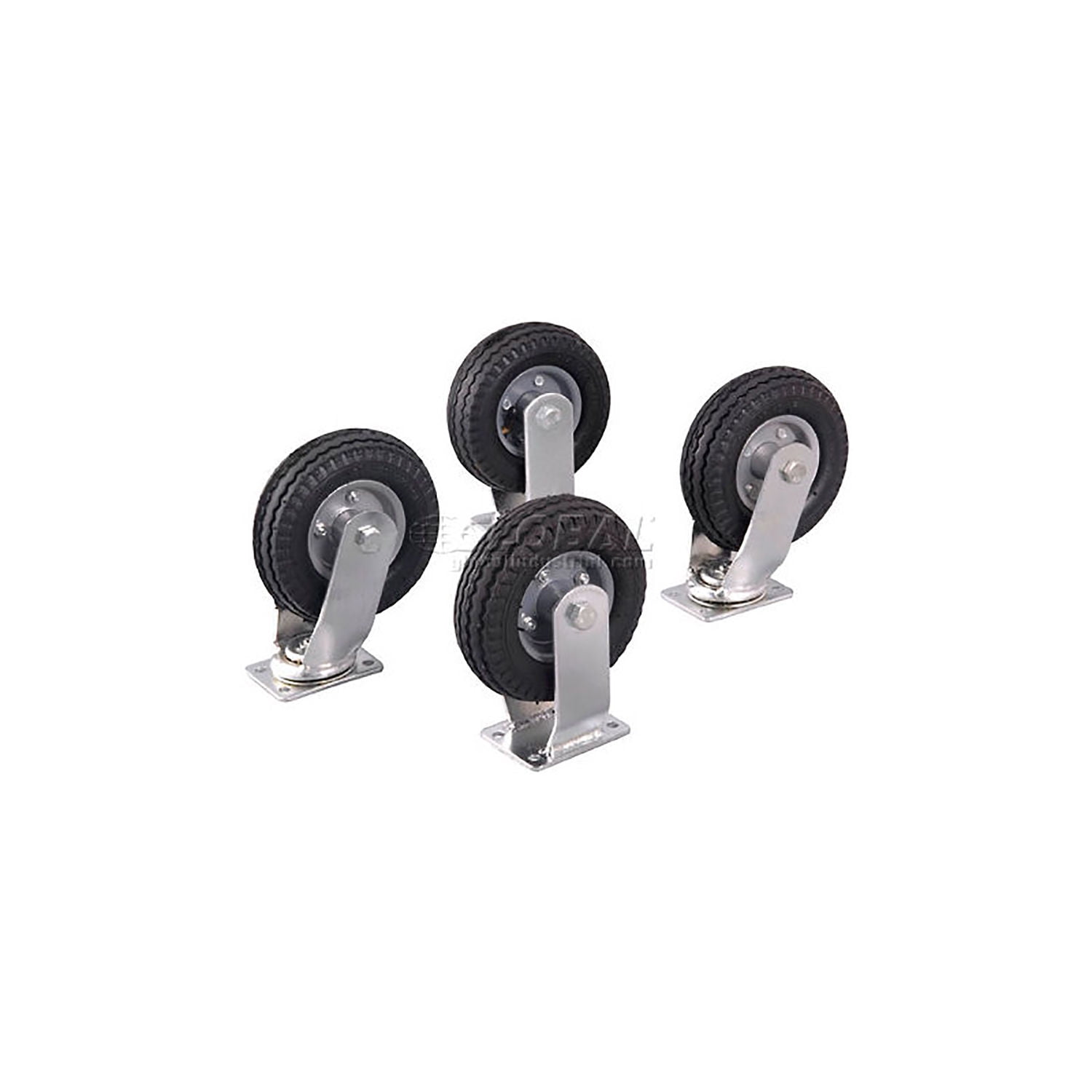 Pneumatic Caster Kit For Deluxe Plastic Utility Cart - Walmart.com