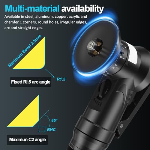 Pneumatic Chamfering Tool Handheld, Mini Chamfering Machine, Air ...