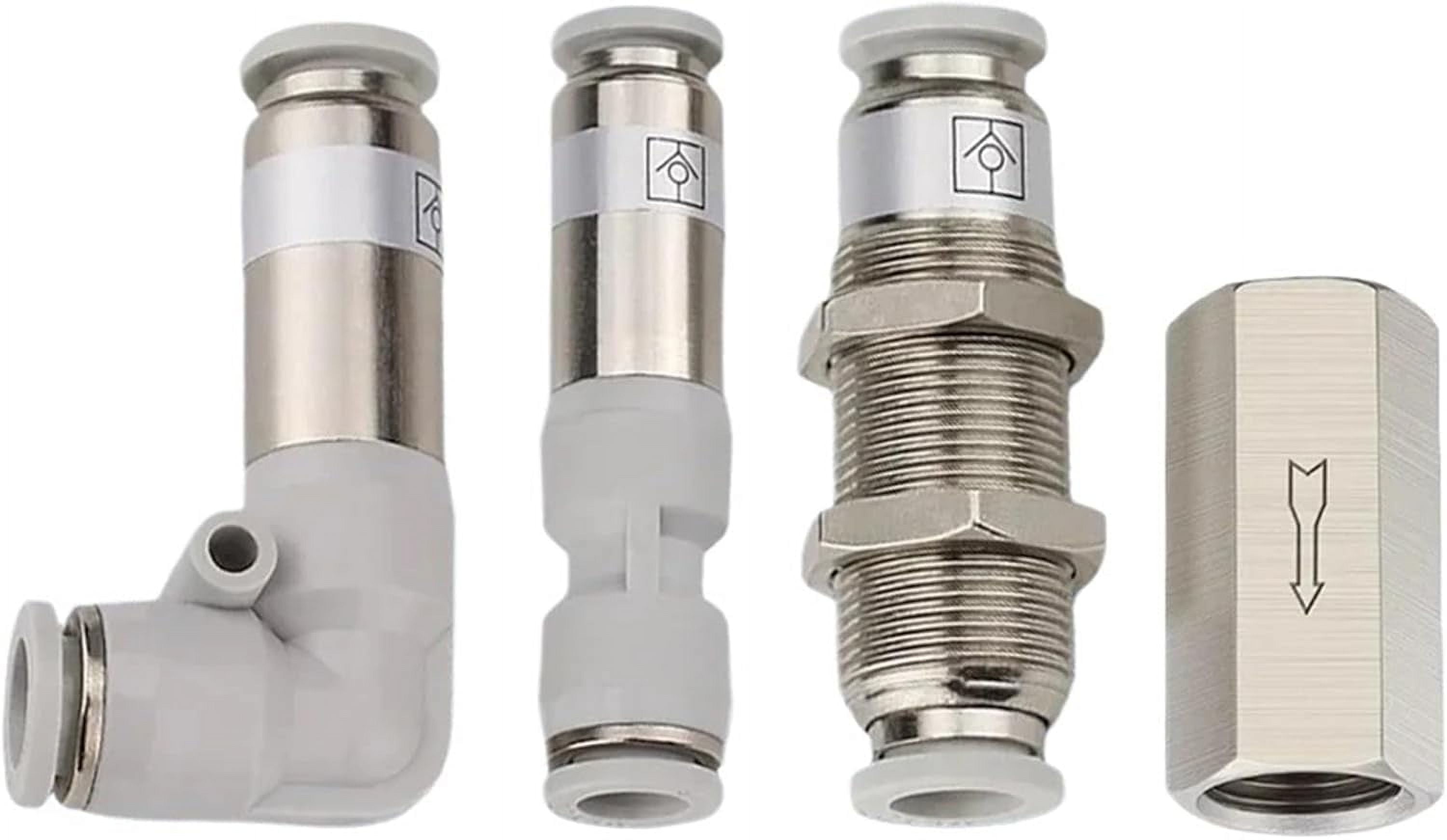 Pneumatic Check Valve 6mm 8mm 10mm 1/4 3/8 1/2 One Way Non Valve Air ...