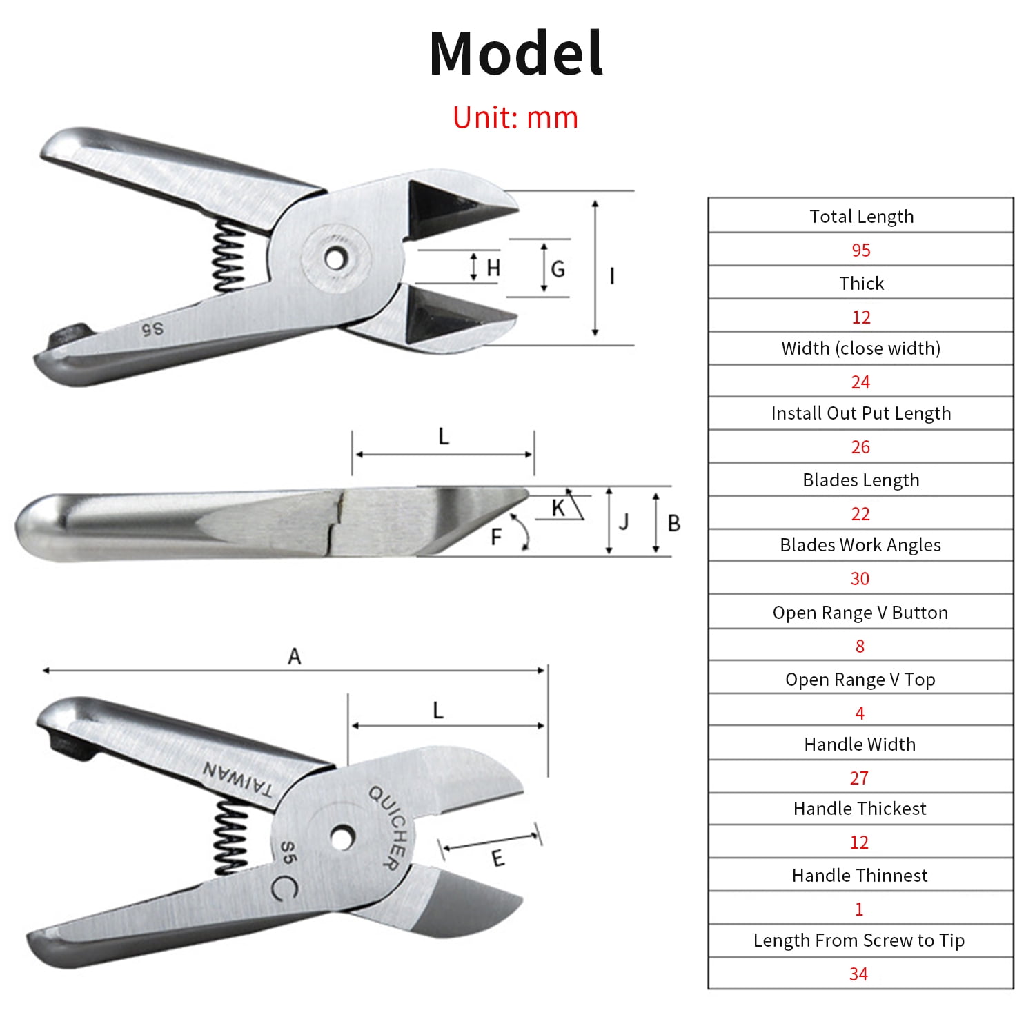Pneumatic Clamp,Clamp Air Nipper Air Pliers 2.0mm Pliers 2.0mm Iron Air ...