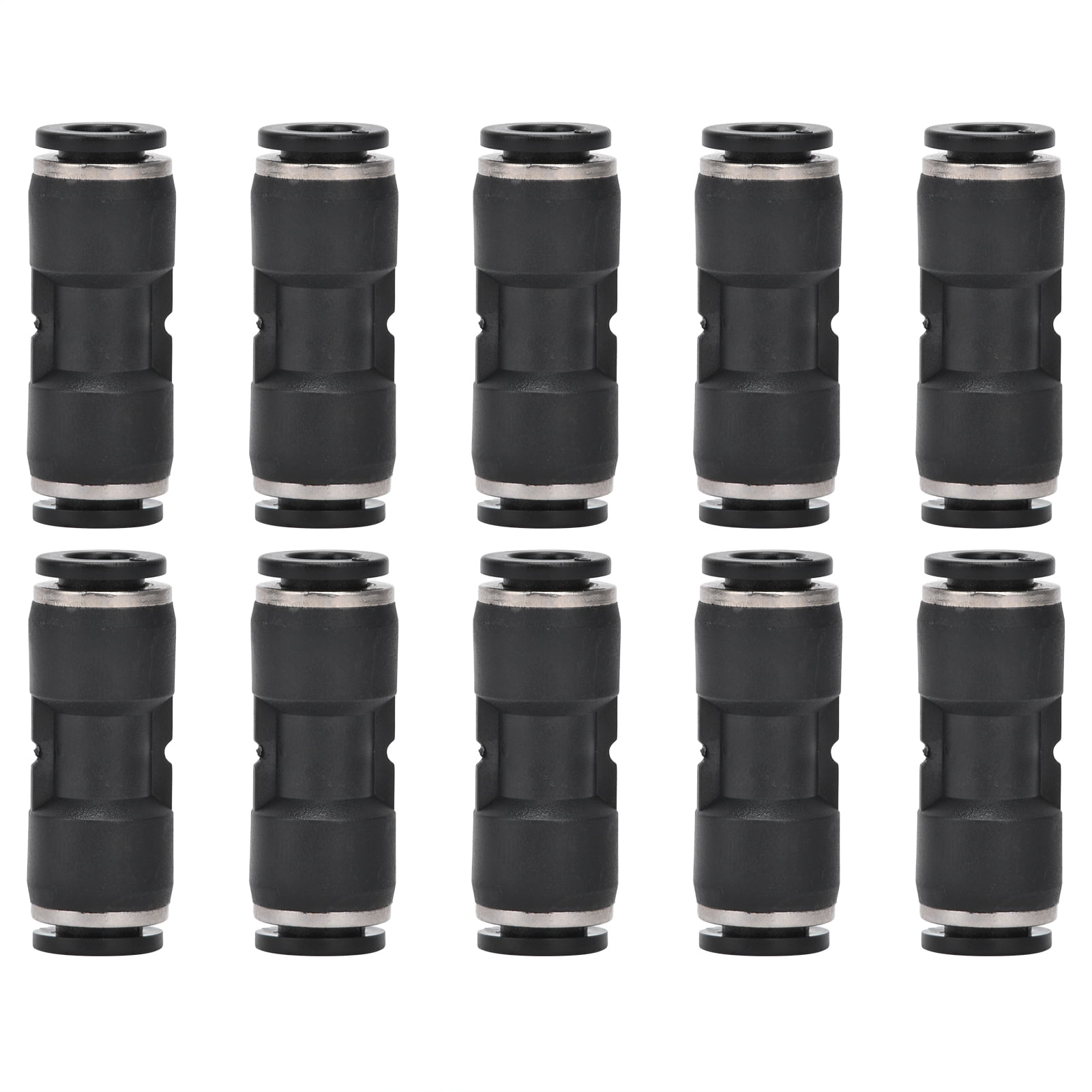 Pneumatic Connectors, 10Pcs Straight Push Pipe Fittings, 4mm Air ...