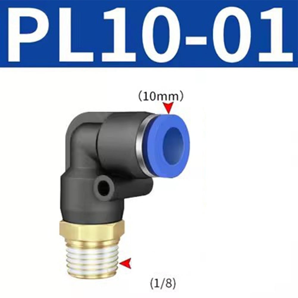 Pneumatic Elbow Quick Connector Air Fittings Thread Elbow Adapter PL4 ...