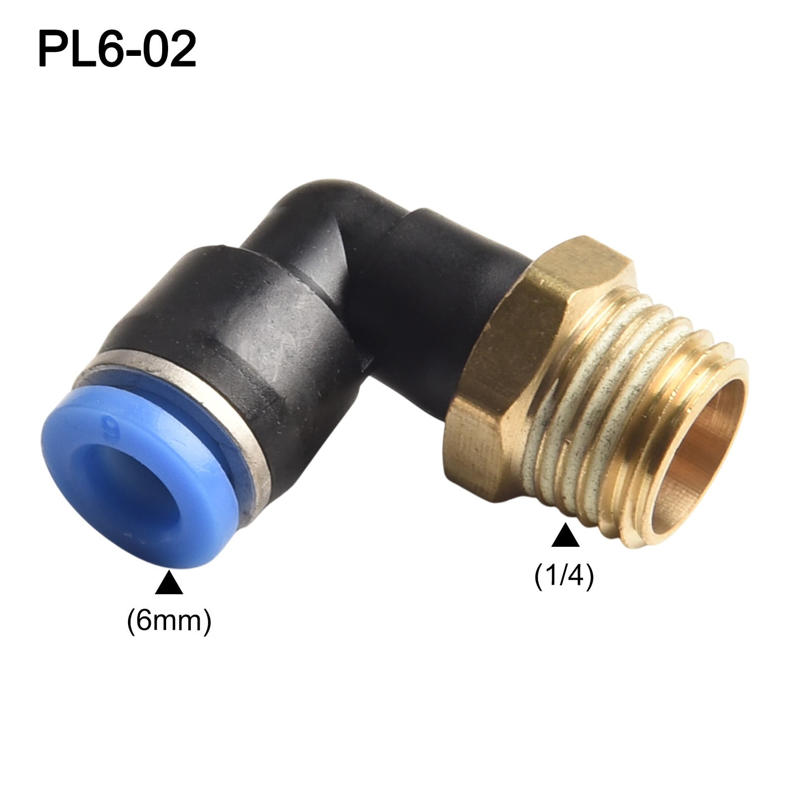 Pneumatic Elbow Quick Connector Air Fittings Thread Elbow Adapter PL4 ...