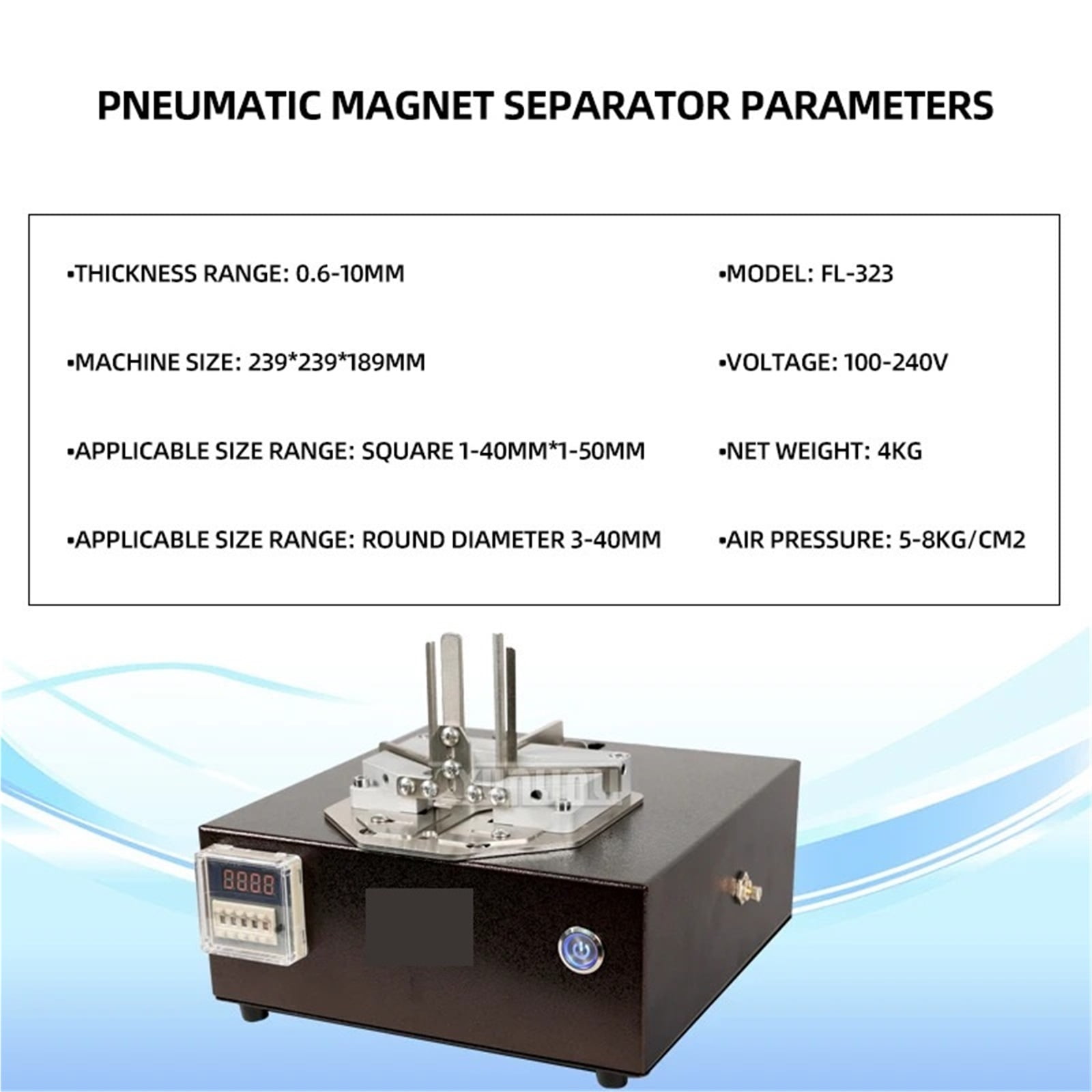 Pneumatic Electric Magnet Separator, Efficient Automatic Circular ...