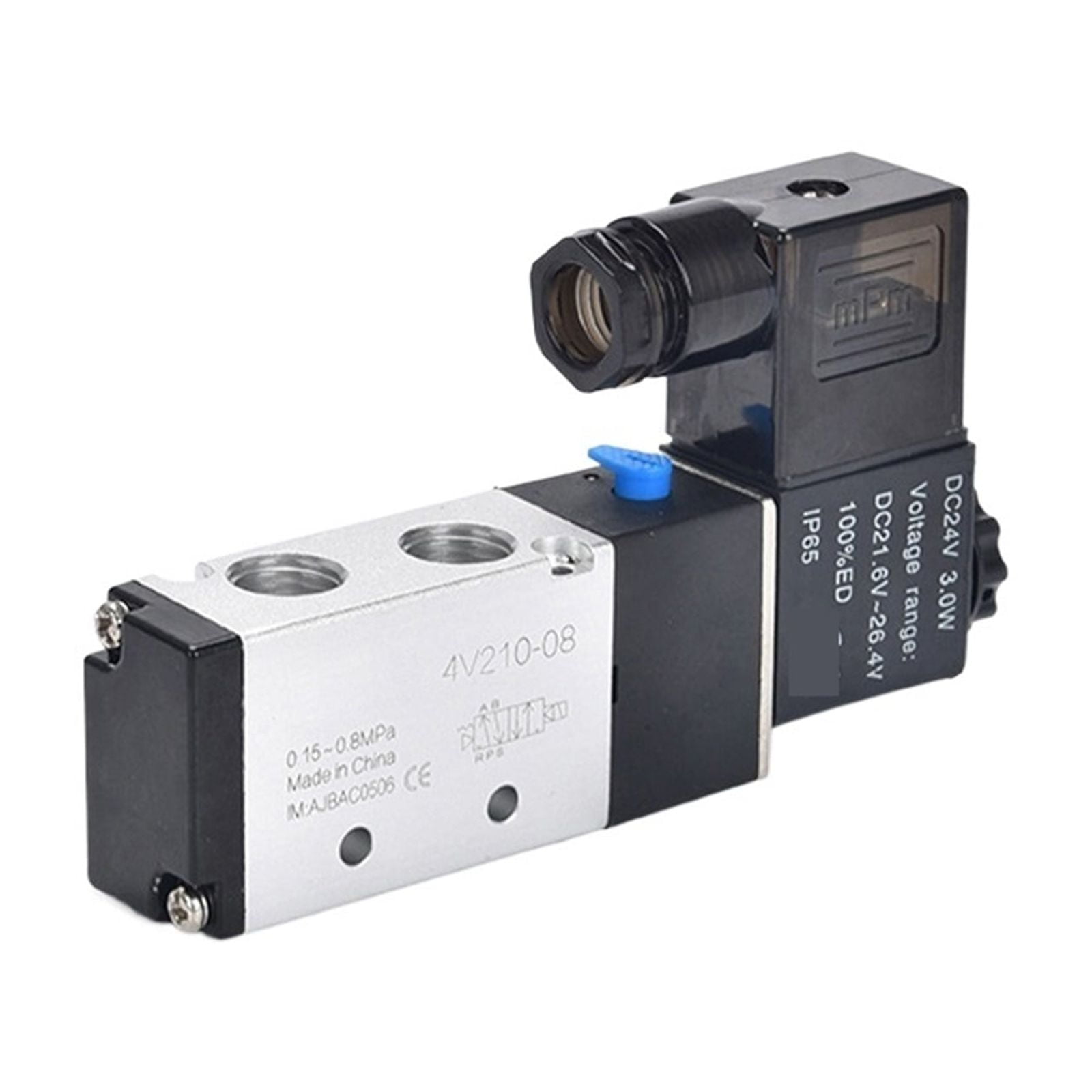 Pneumatic Electric Solenoid Valve 5 Way 2 Position Air Solenoid Valve 4V210-08 4V310-10 12V 24V ...