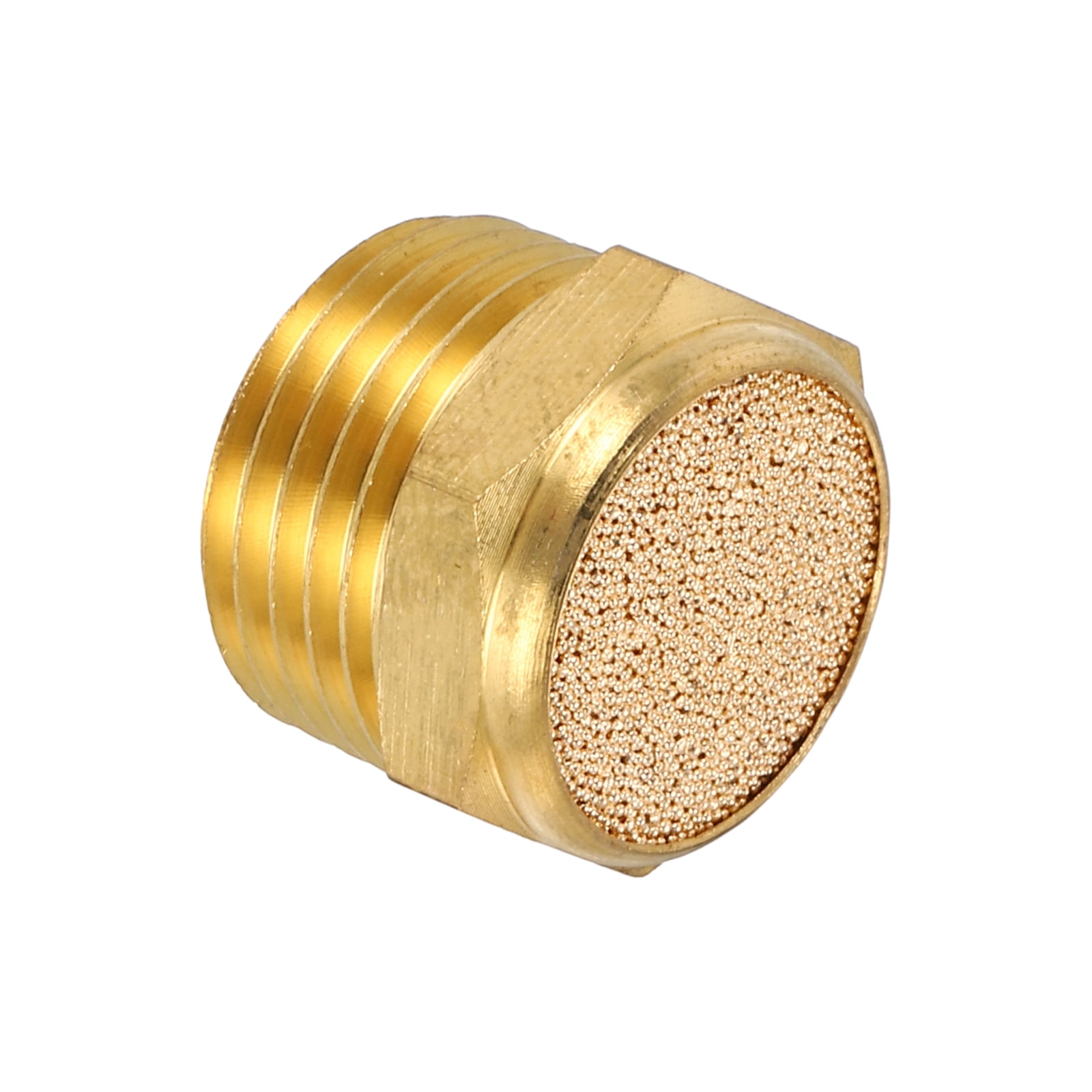 Pneumatic Exhaust Muffler, 1/2" NPT Male Sintered Bronze Muffler ...