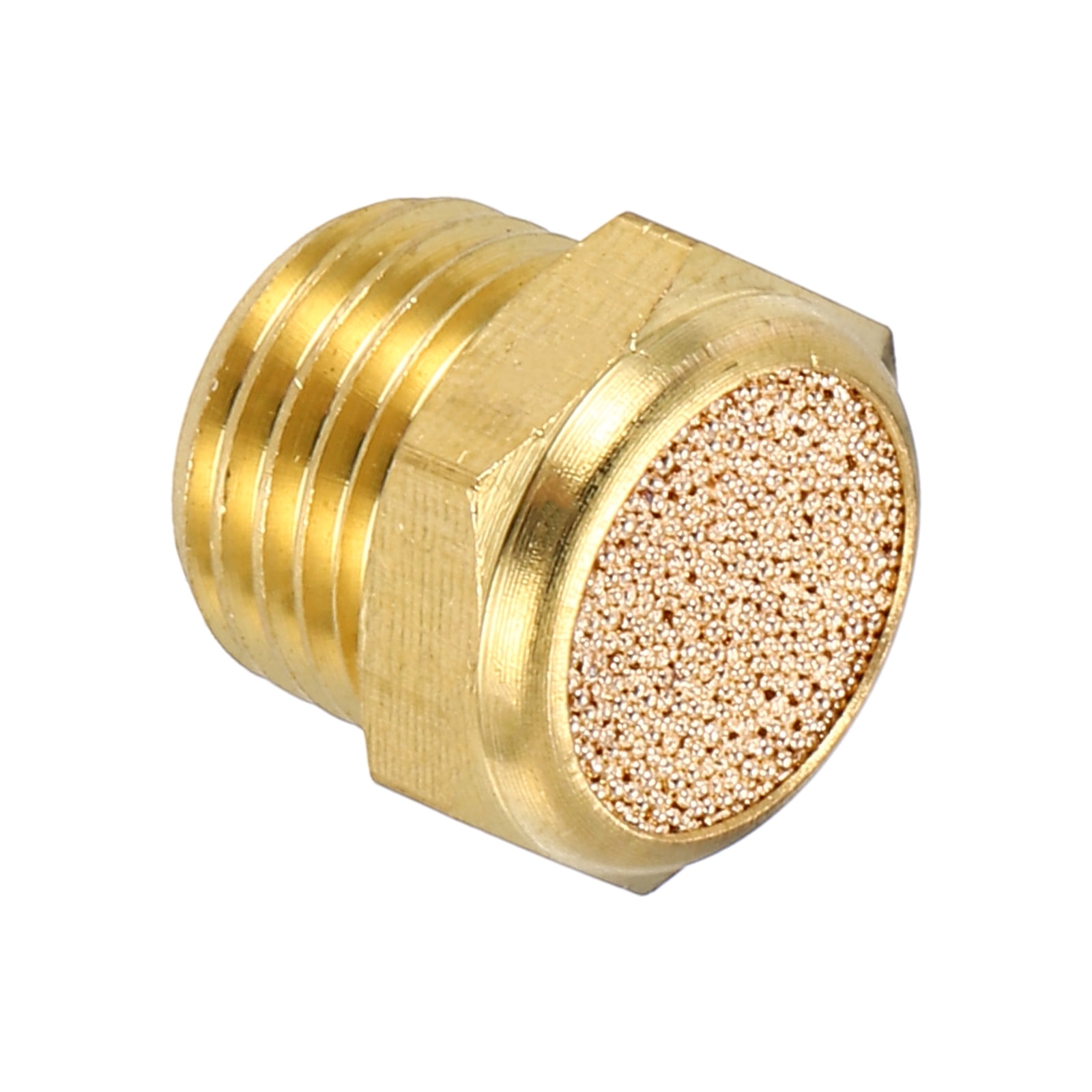 Pneumatic Exhaust Muffler, 1/4" NPT Male Sintered Bronze Muffler ...