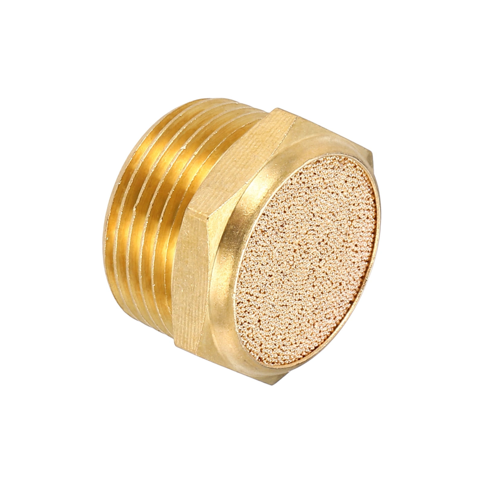 Pneumatic Exhaust Muffler, 3/4" NPT Male Sintered Bronze Muffler ...