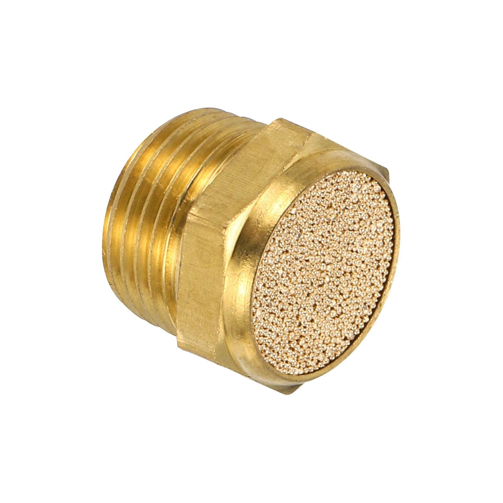Pneumatic Exhaust Muffler, 3/8" NPT Male Sintered Bronze Muffler ...