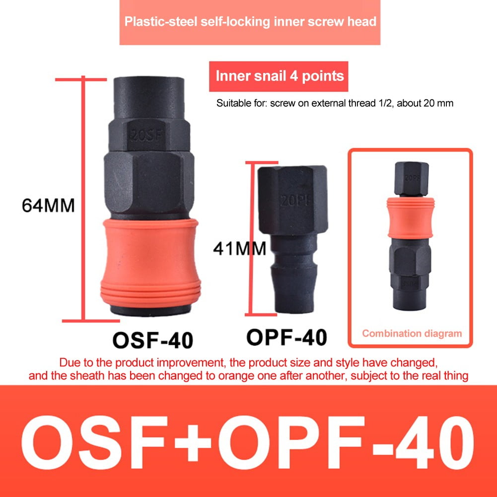 Pneumatic Fitting Pipe Air Connector Tube Quick Release Fittings Water ...