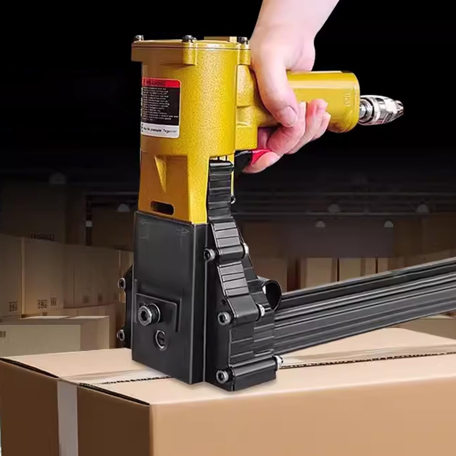 Pneumatic Handheld Carton Closer Tool, Automatic Box Sealing Staple Gun ...